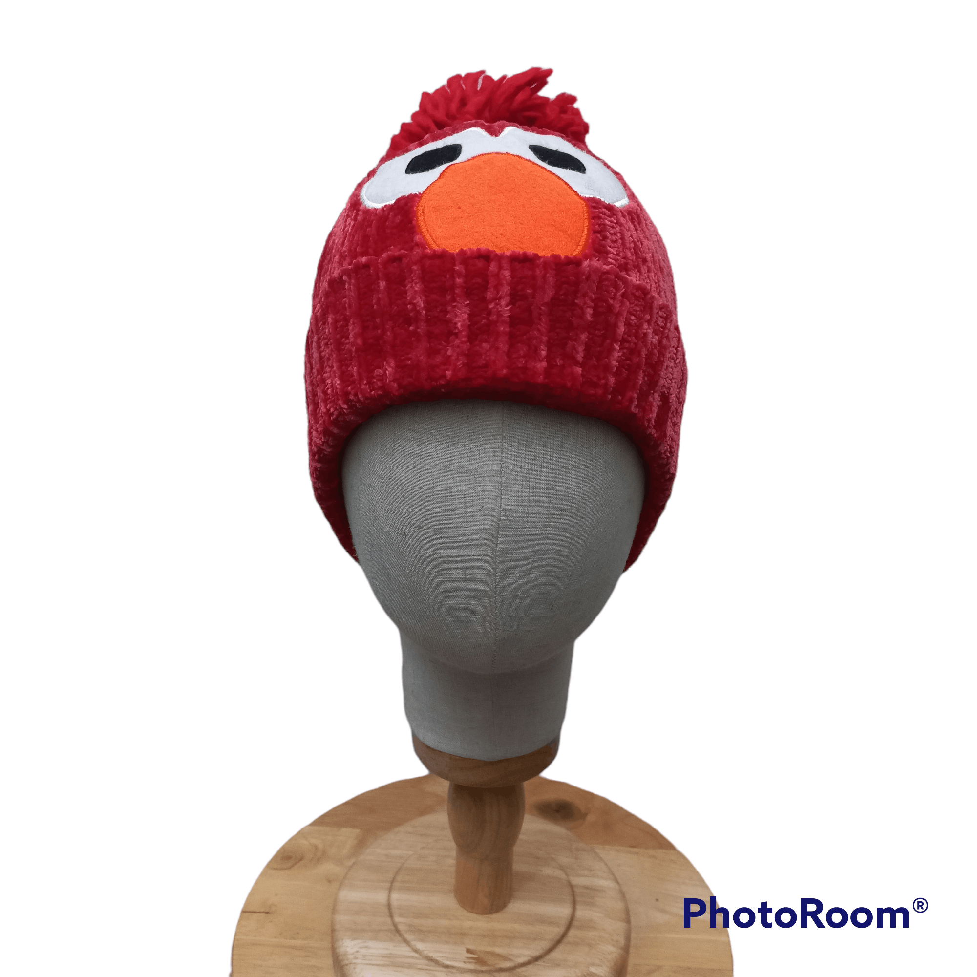 Universal Studios 💥Sesame street elmo cartoon big face pom beanie hat ...