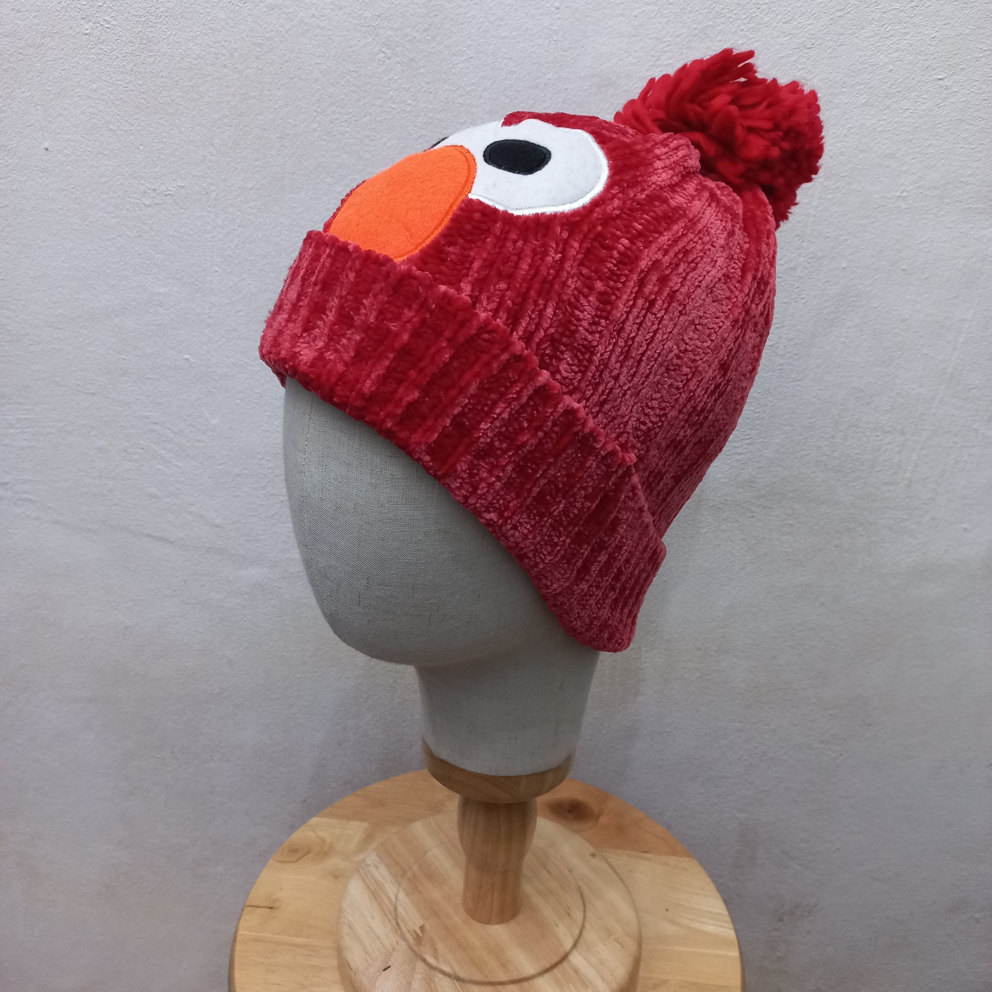 Universal Studios 💥Sesame street elmo cartoon big face pom beanie hat ...