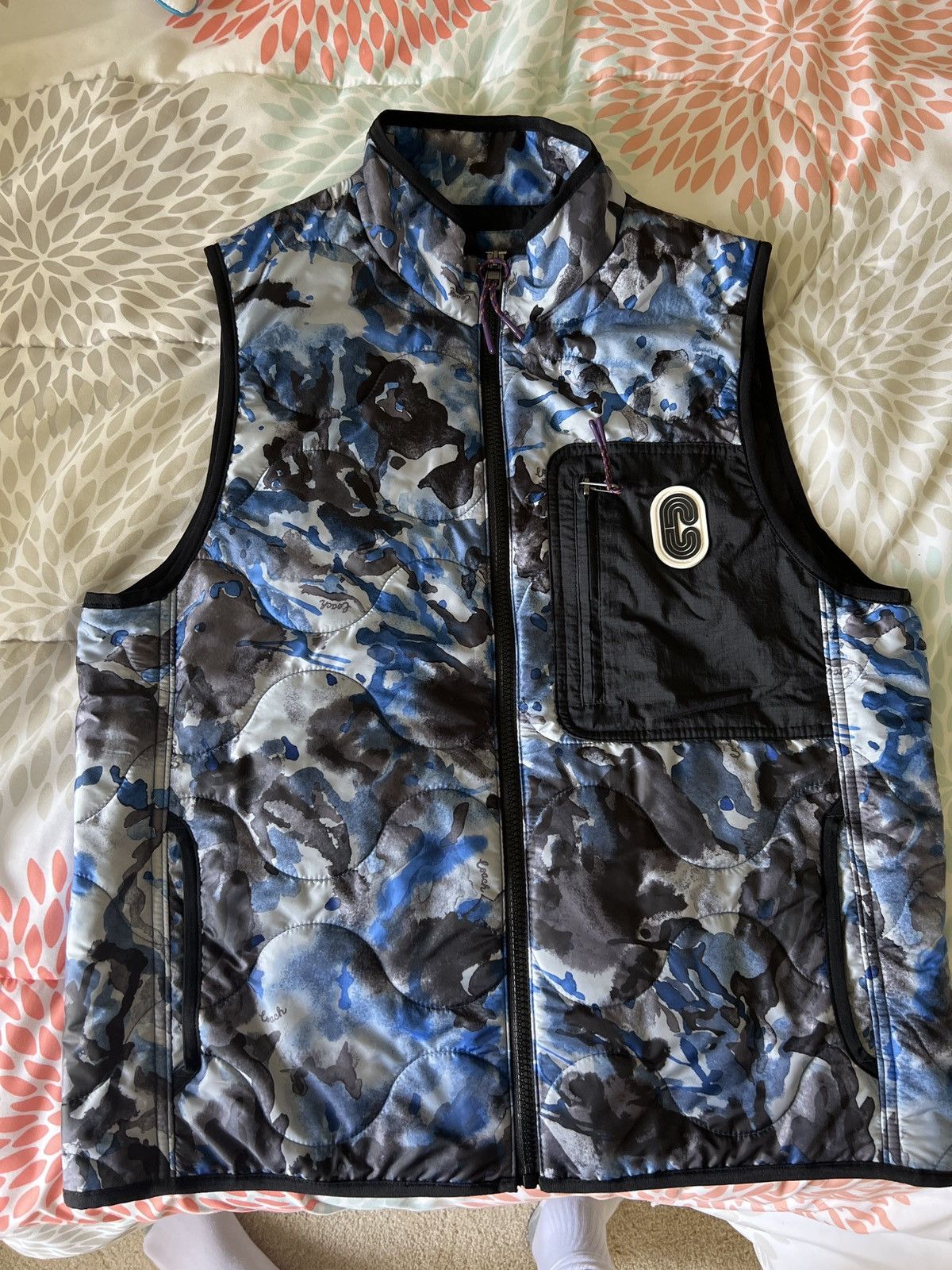 Coach Coach Blue Camo Vest | Grailed