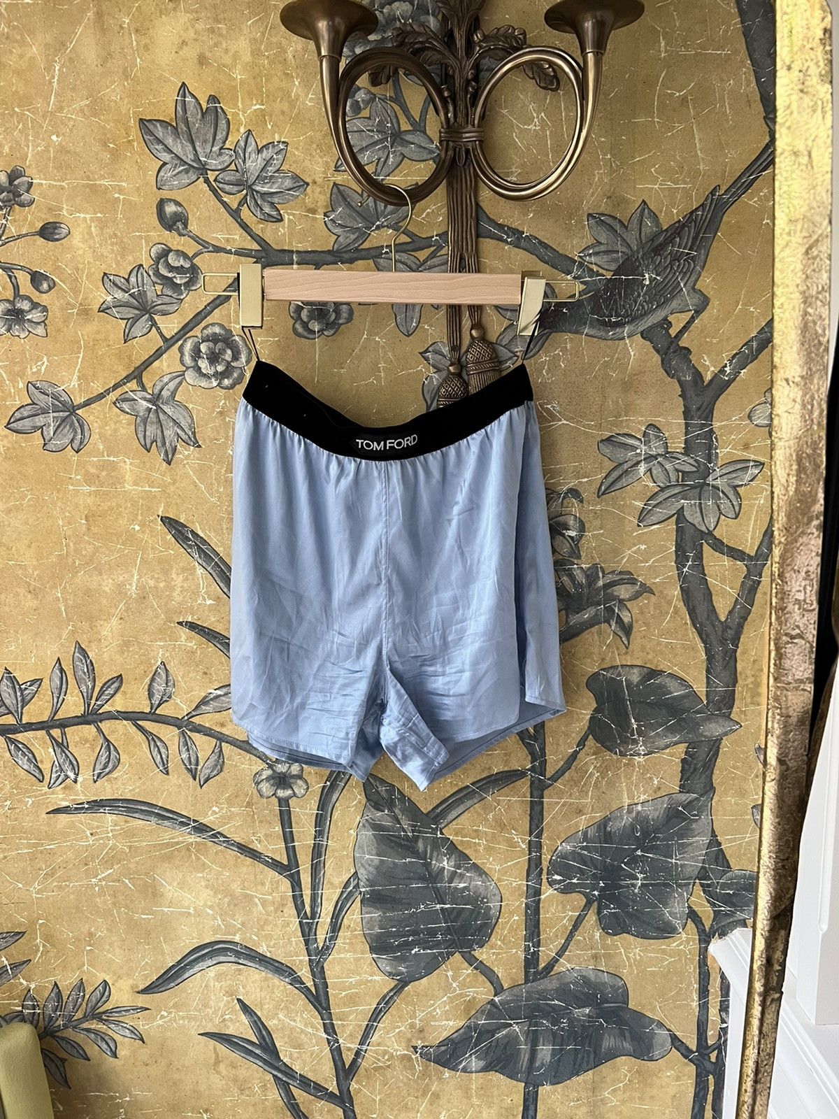 Tom Ford Baby Blue Silk Lounge Shirts | Grailed
