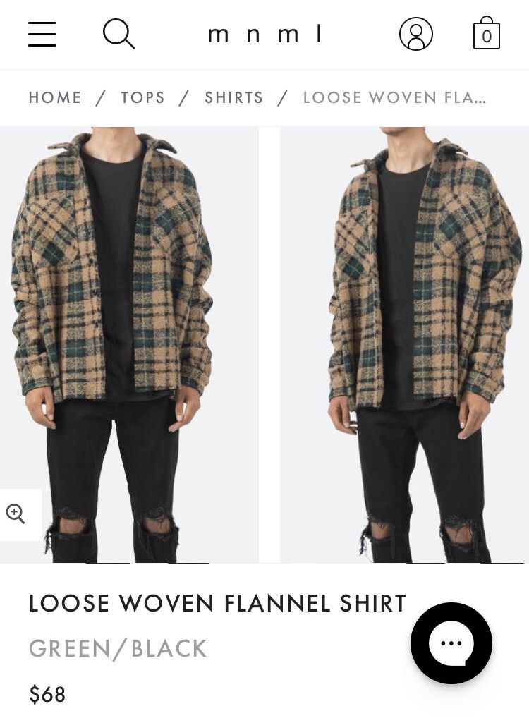 MNML Mnml loose woven flannel shirt | Grailed