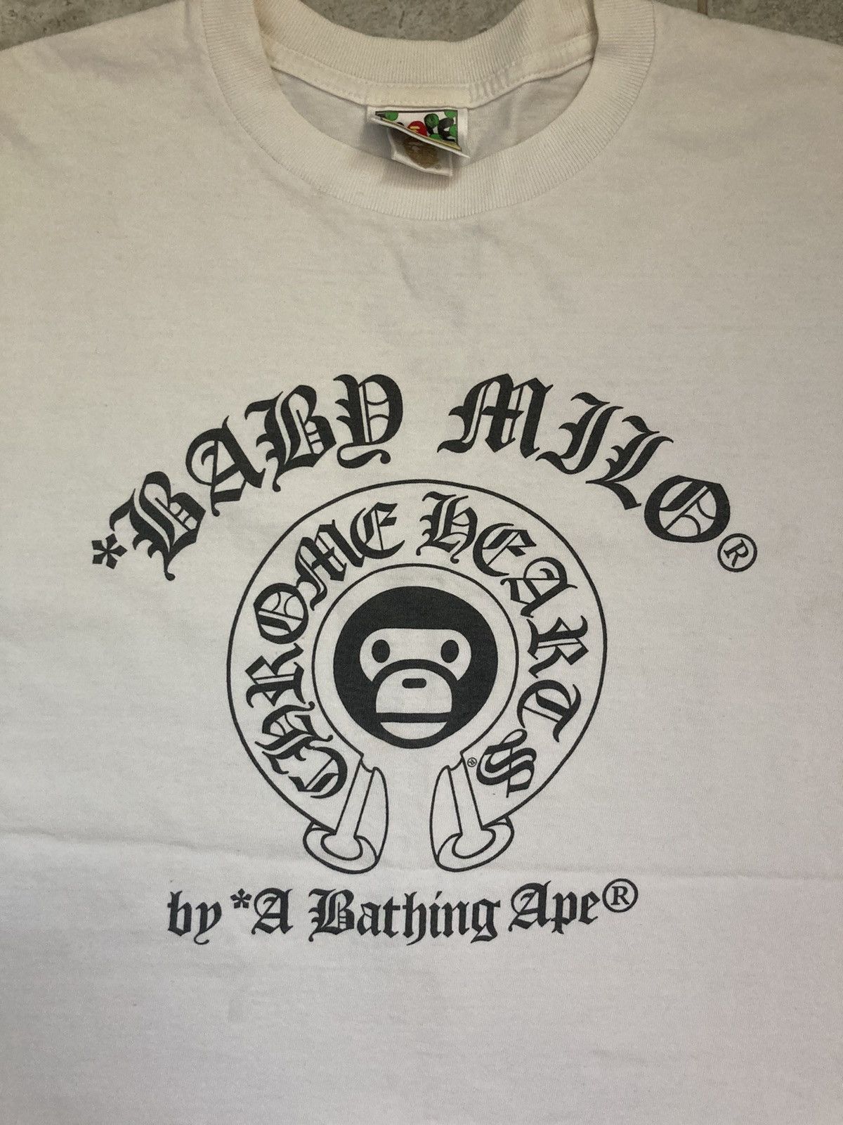 Bape × Chrome Hearts Bape x Chrome Hearts Baby Milo Tee Bape × Chrome Hearts Bape x Chrome Hearts Baby Milo Tee
