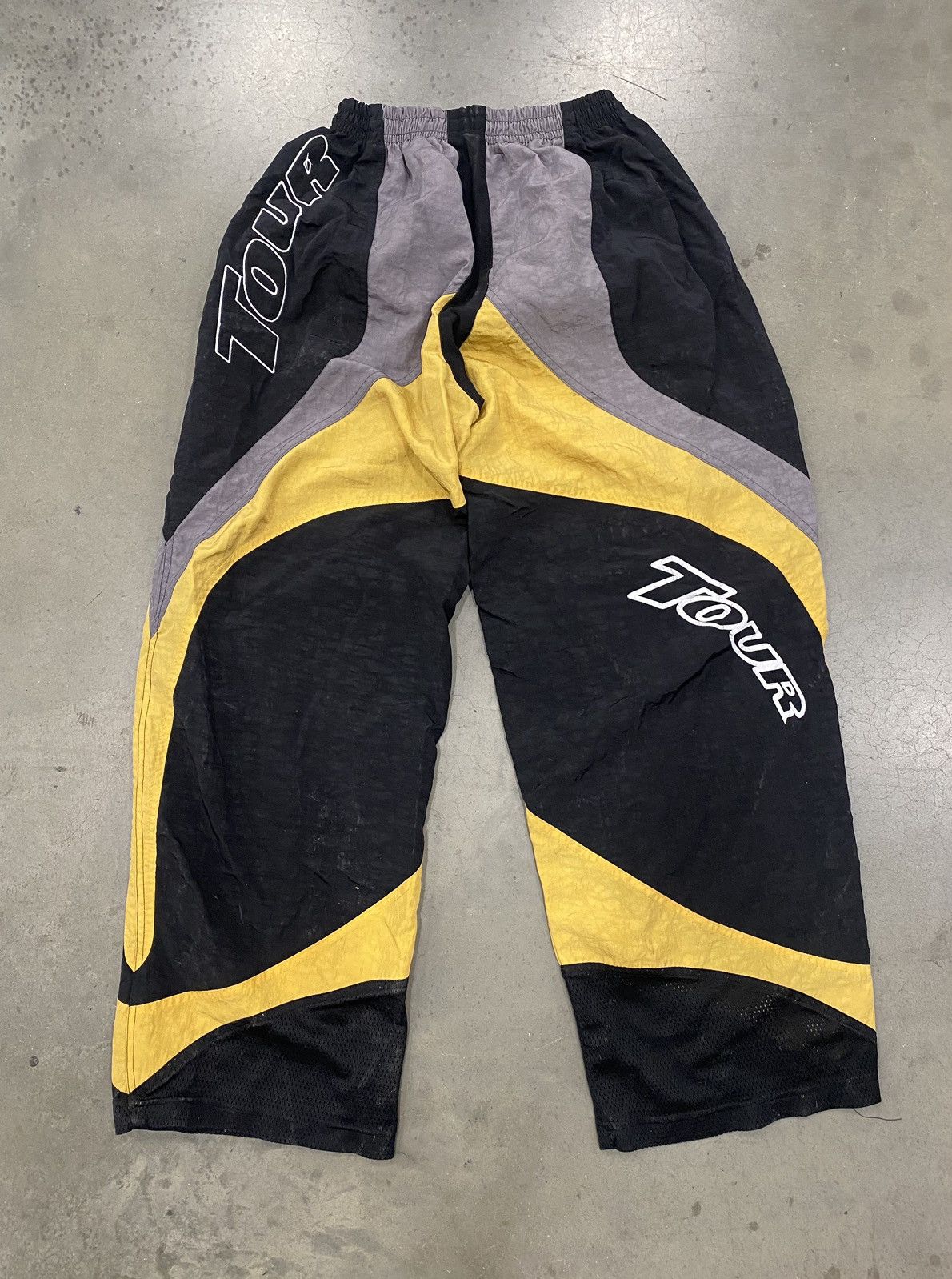 Rare × Streetwear × Vintage Vintage 2000s Raver Baggy Colorblock Track ...