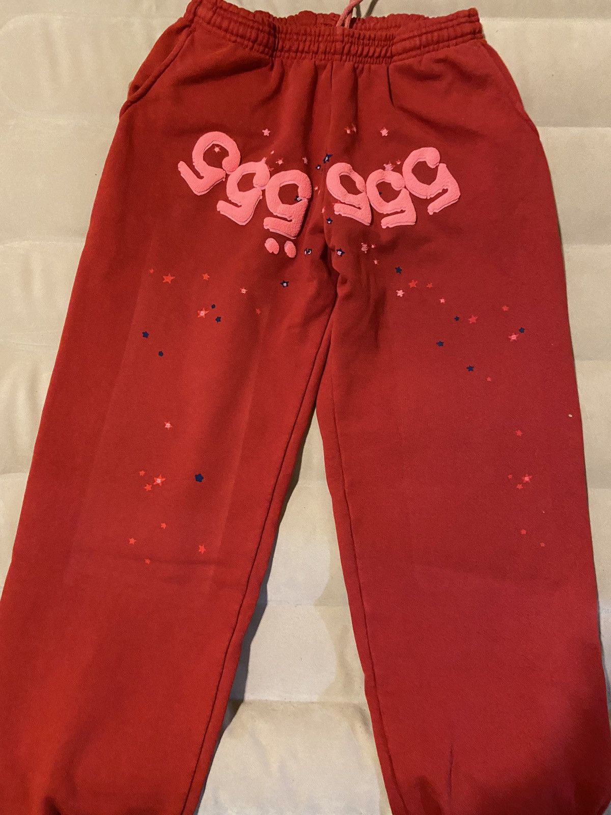 Sp5der Merlot Red 555 Angel Number Sweats Large - Spider worldwide ...