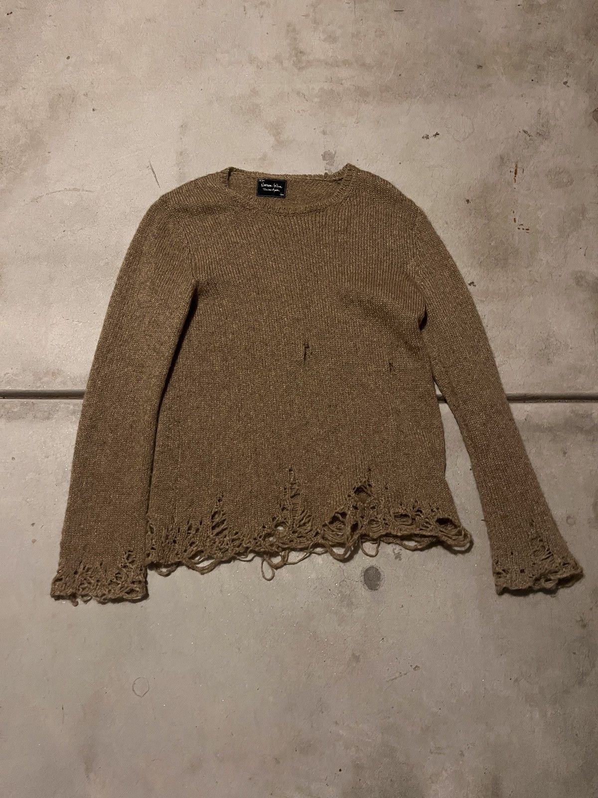 Number (N)ine Number nine fw09 distressed sweater | Grailed