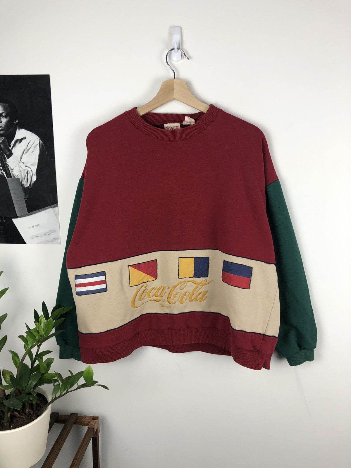 Coca Cola × Vintage Vintage Coca Cola Sailing Flags Sweatshirt 80s ...