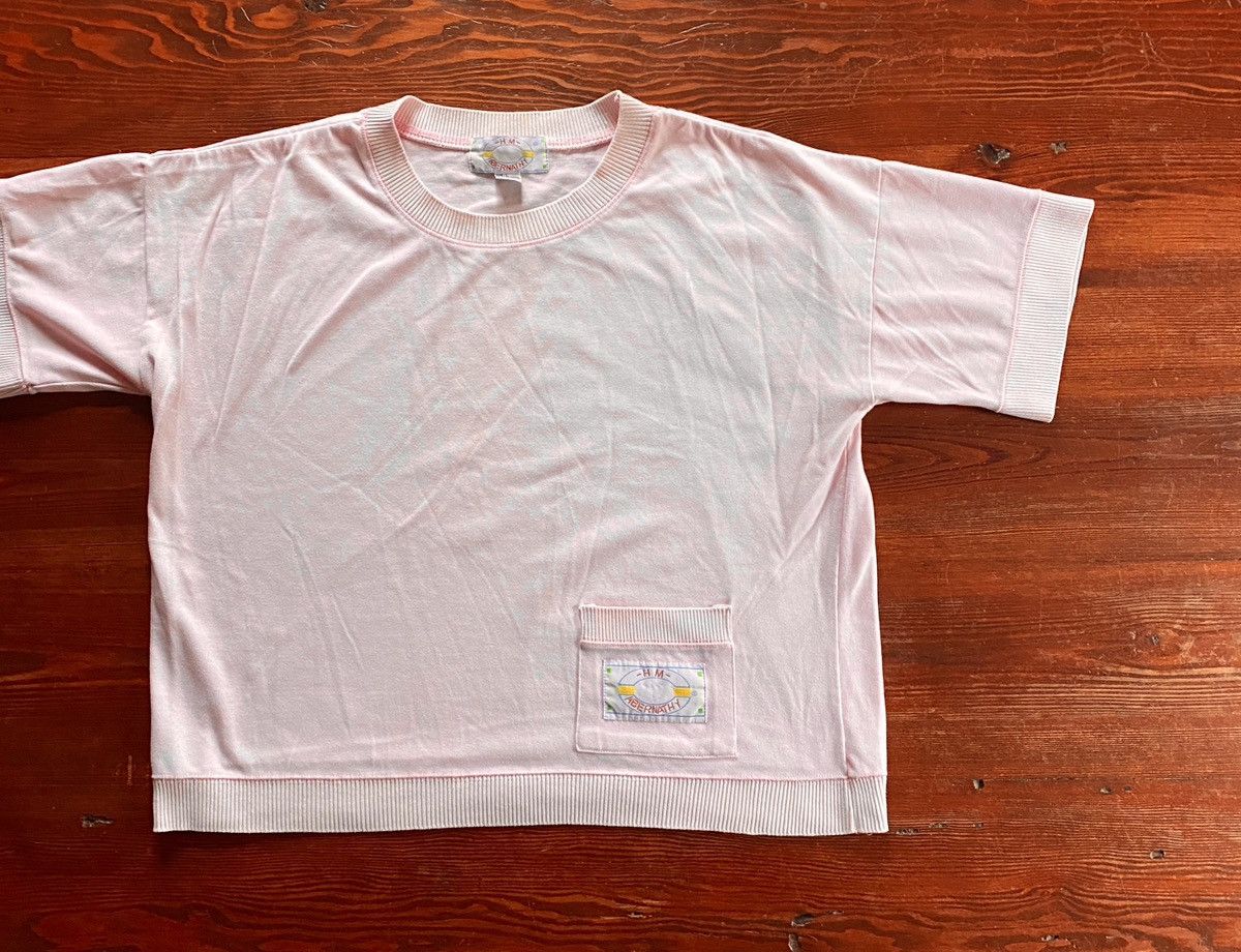 Vintage Vintage 80’s Abernathy Short Boxy Pink Thick Band Ringer Tee ...
