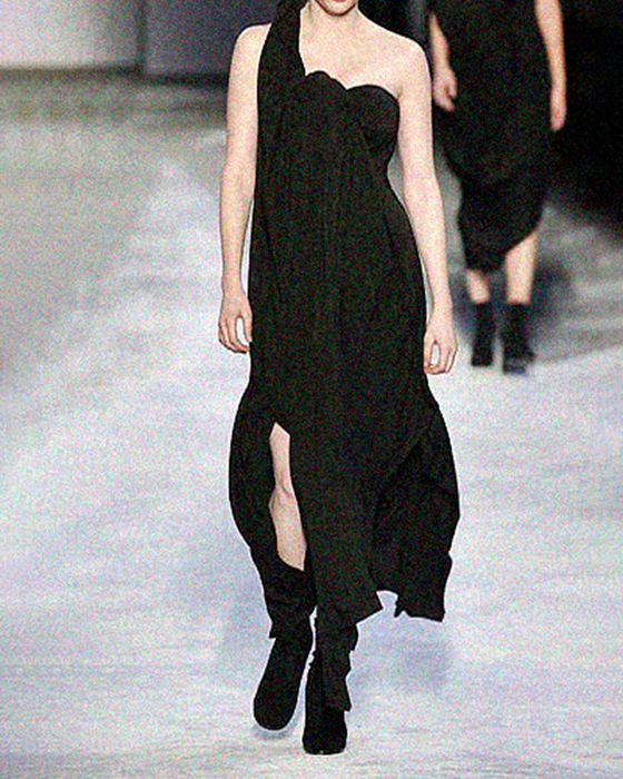 Hussein Chalayan AW08 Corseted Silk Dress | Grailed