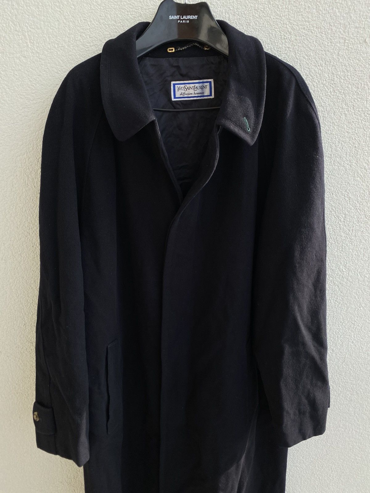 Vintage × Yves Saint Laurent 90’s Wool YSL Coat Cashmere Soft Long ...