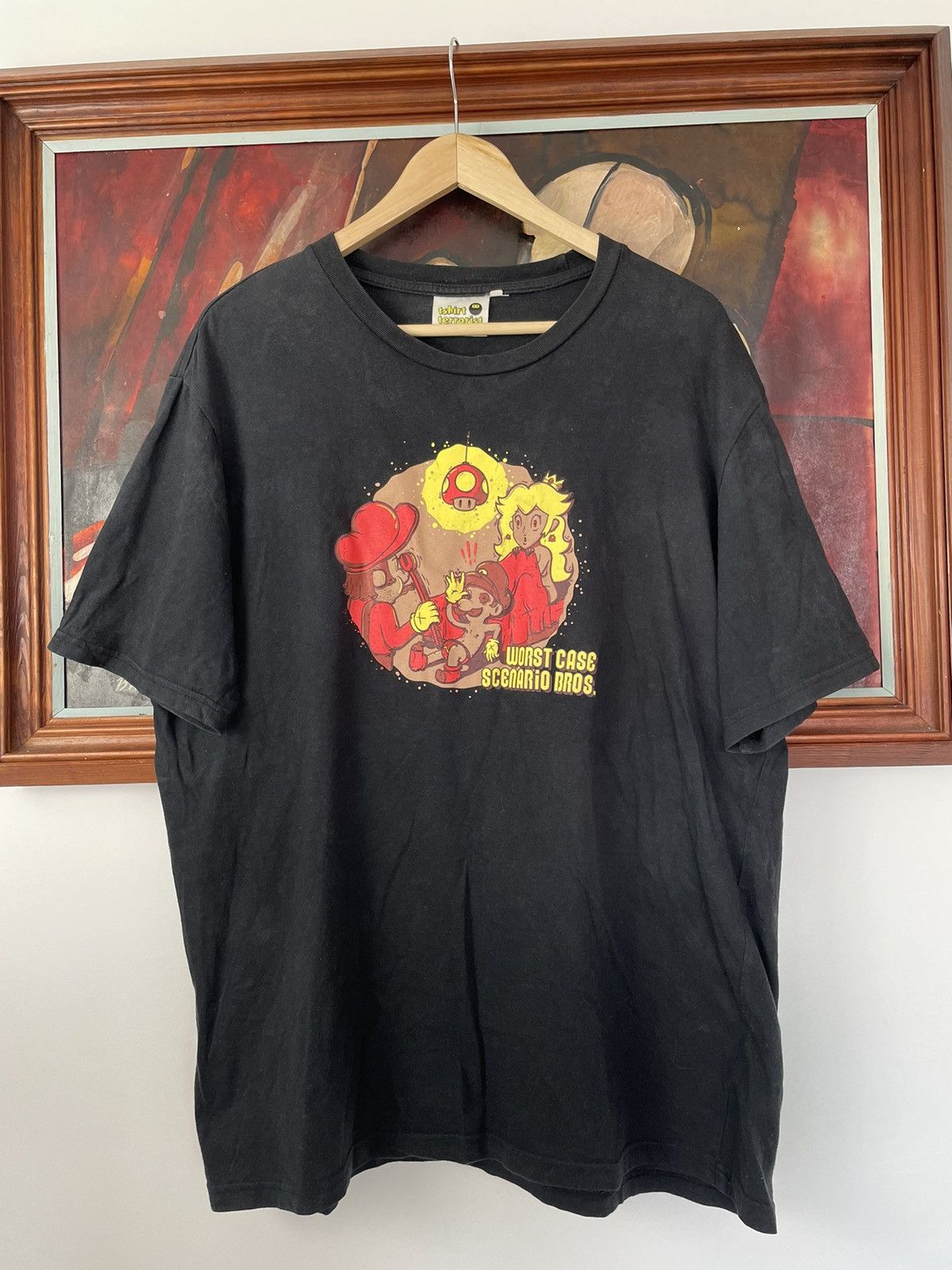 Humor × Nintendo × Vintage Tshirt Terrorist Mario Bros Parody Sex ...