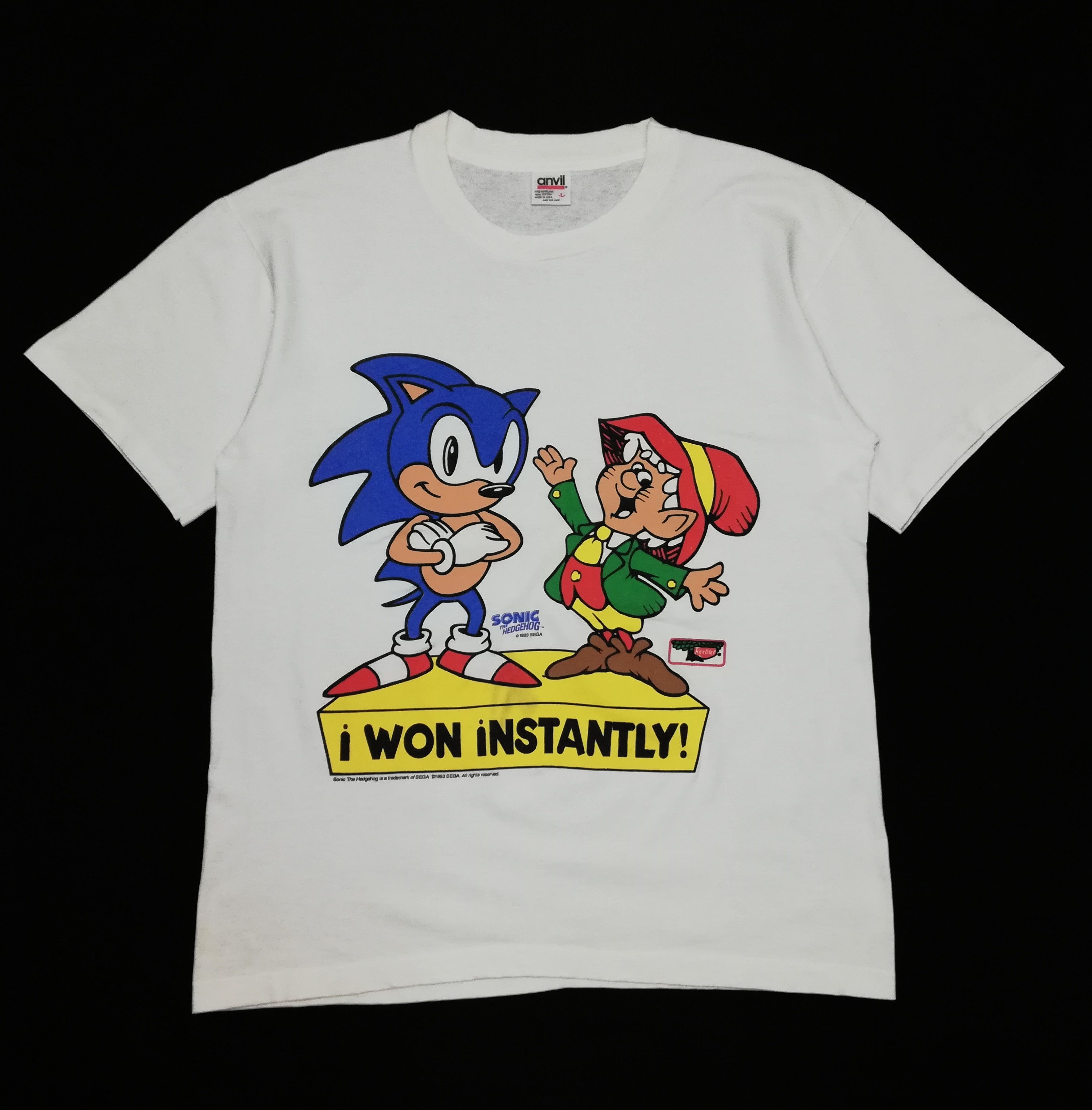 Vintage 🔥Sonic The Hedgehog Is Trademark 1993 Rights Reserved | Grailed