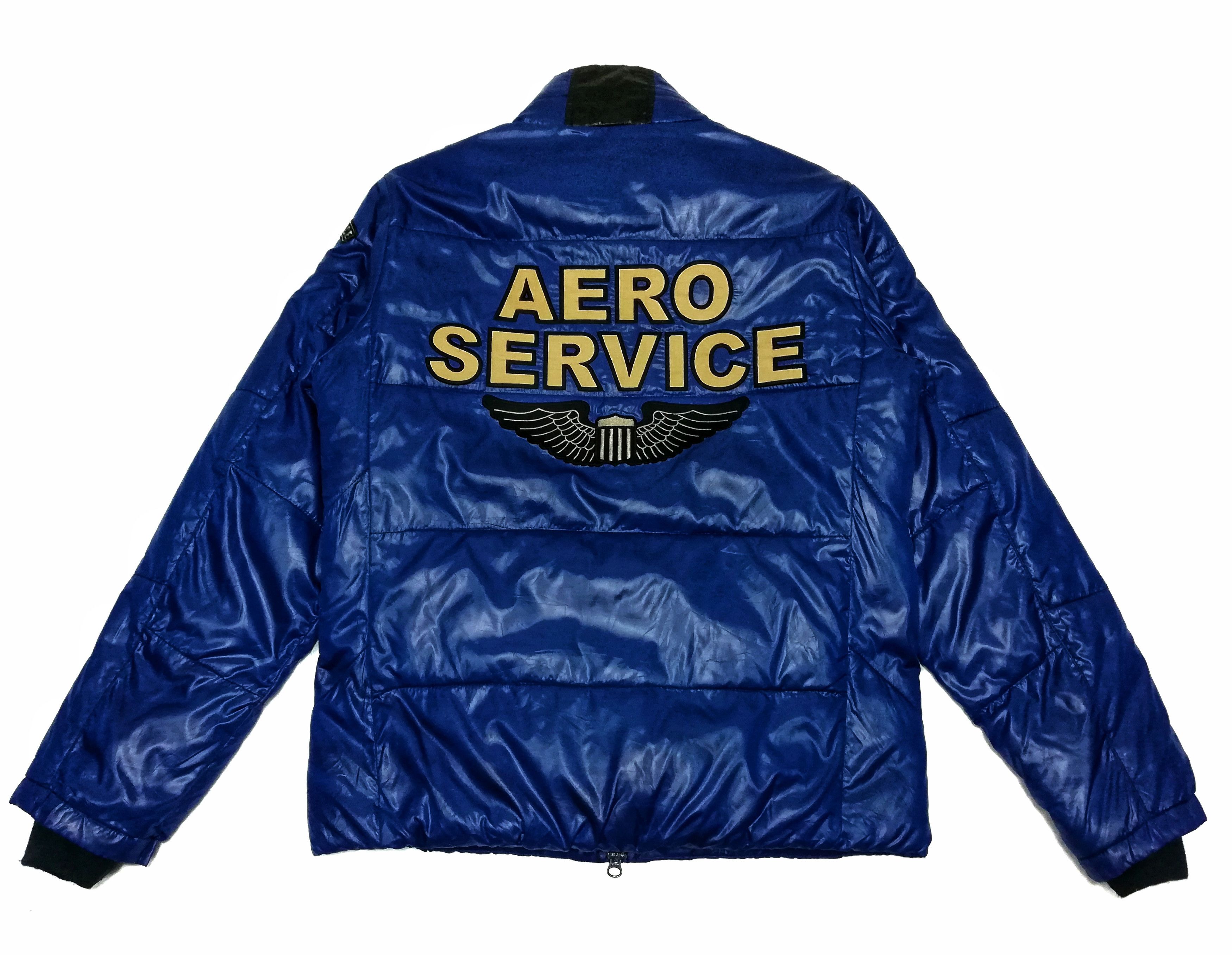 Very Rare 🔥Avirex Third Air Force Aero Service Blue Puffer Jacket🔥 ...