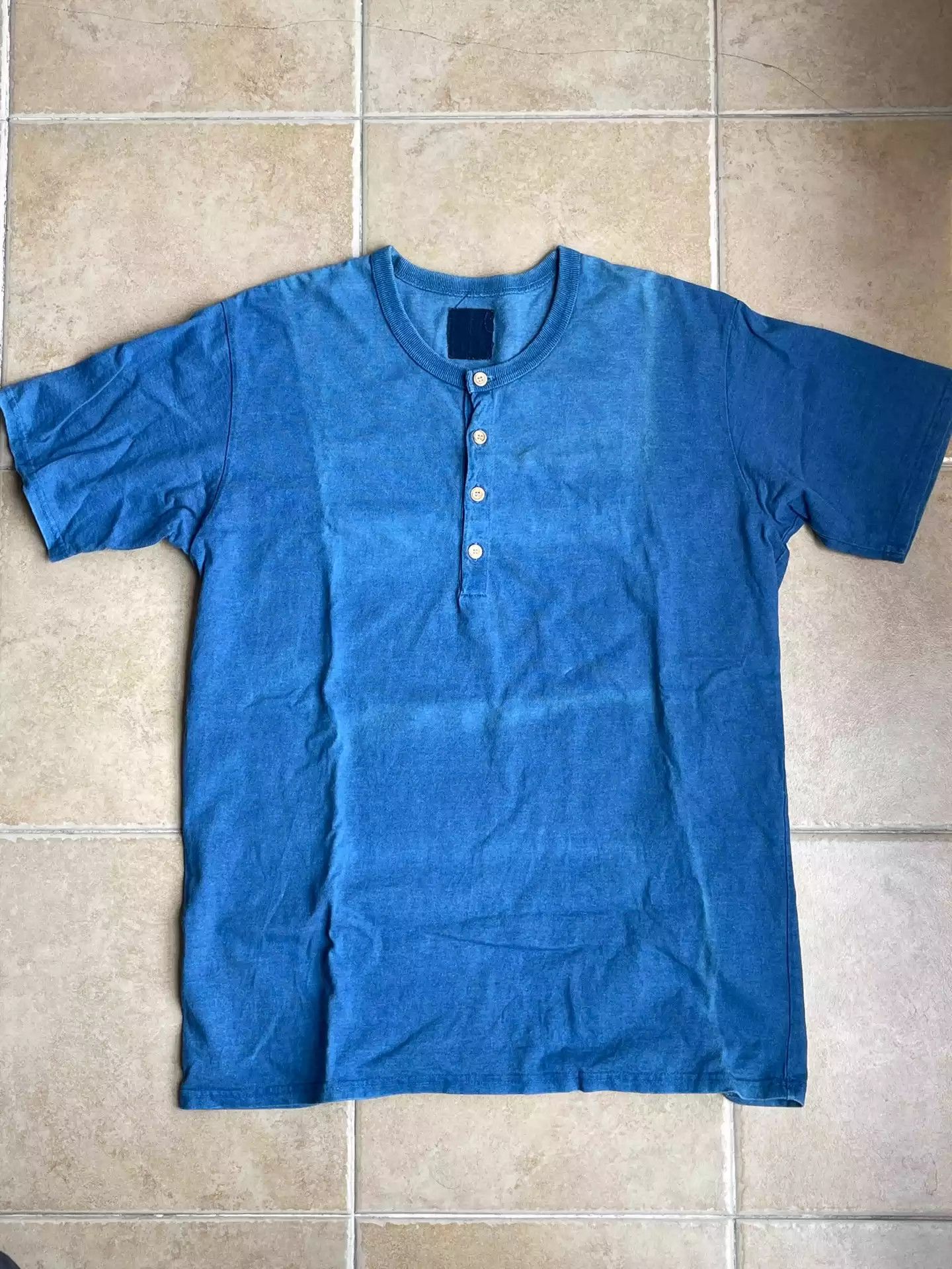 Visvim Visvim ict indigo dye henley s/s | Grailed