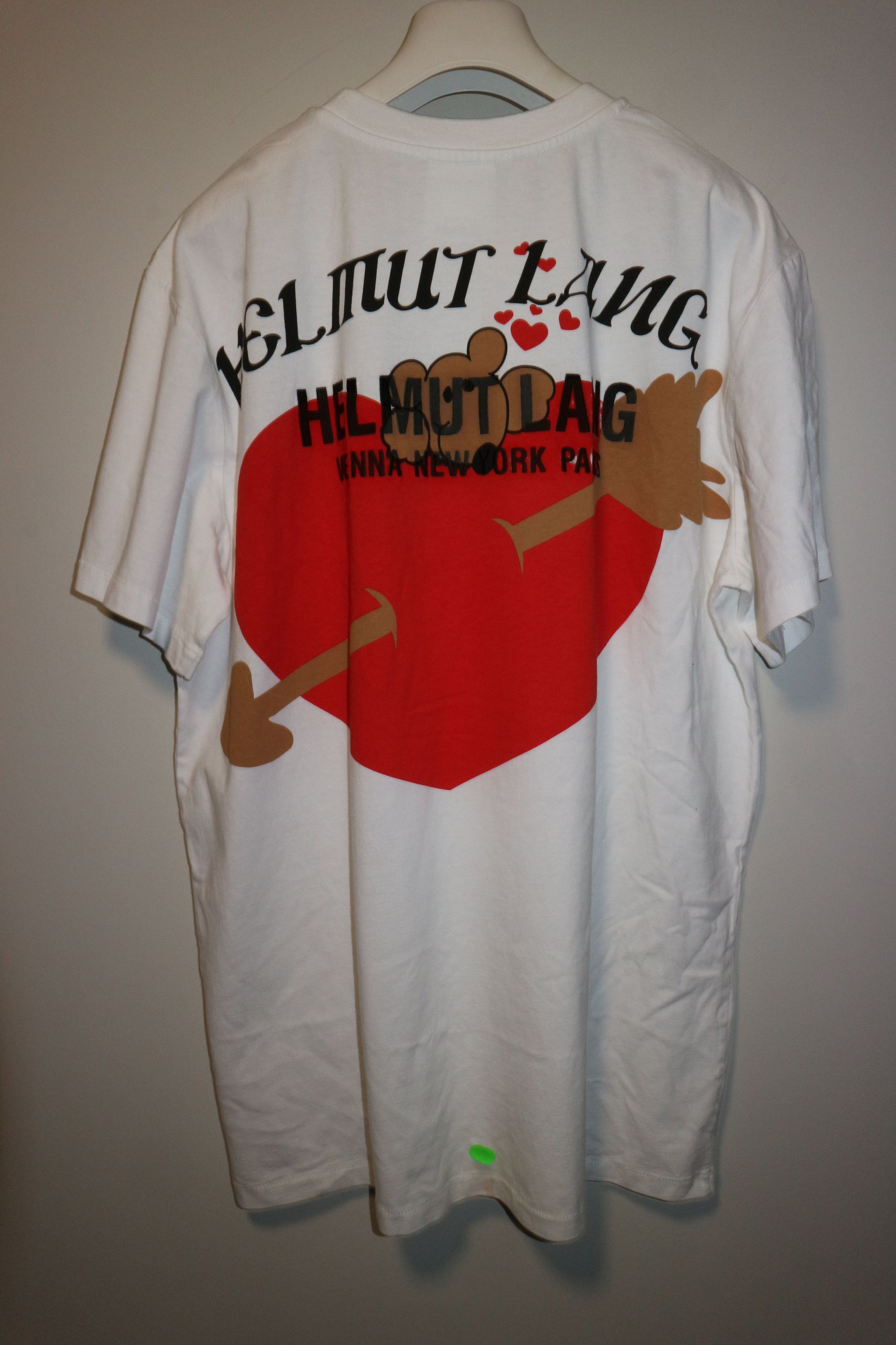 Helmut Lang teddy bear valentine t-shirt | Grailed