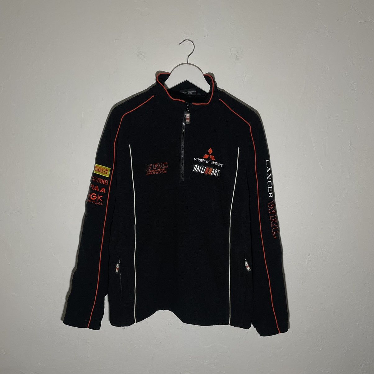 Vintage Mitsubishi WRC Ralliart Racing Team fleece jacket | Grailed
