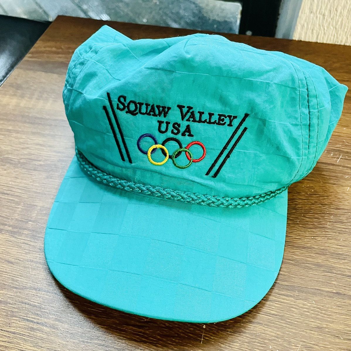 Imperial × USA Olympics Vintage Strapback Hat Cap SQUAW VALLEY Olympics ...