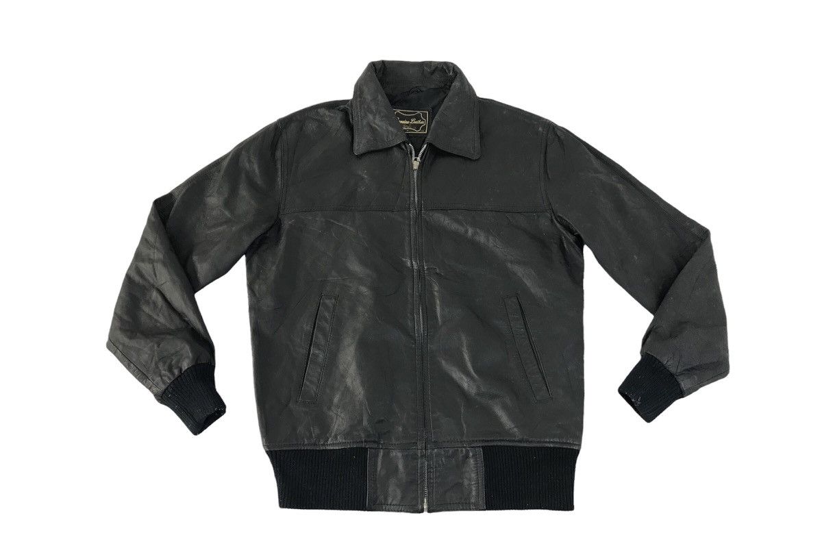 Genuine Leather × Leather Jacket × Vintage Classic Bomber Leather ...