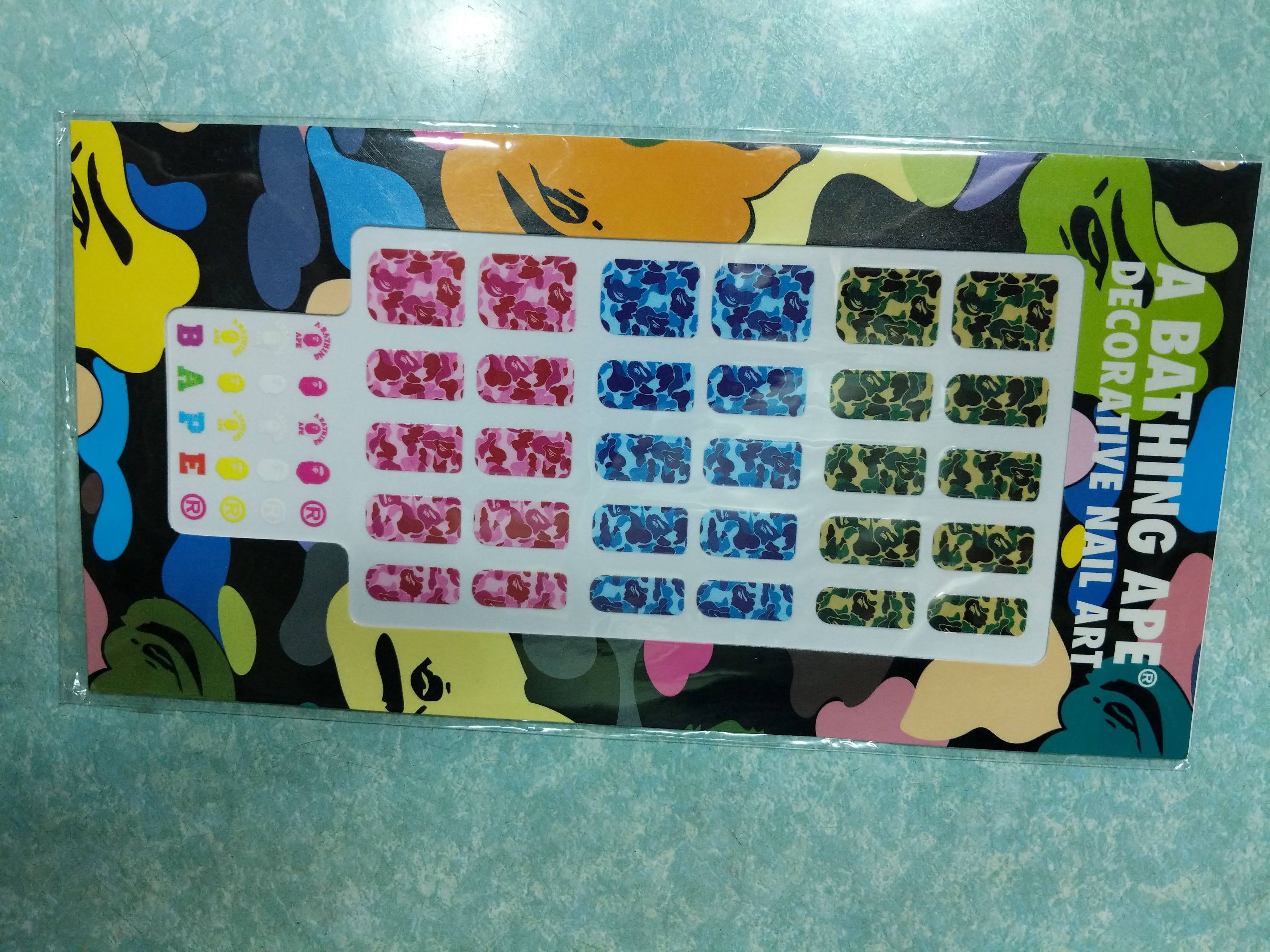Bape A Bathing Ape Decorative Nail Art | Grailed