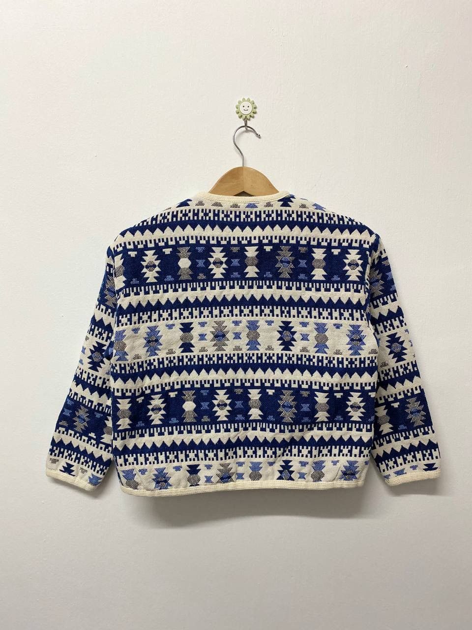Avant Garde × Vintage Cardigan American Native navajo Pattern Nice ...