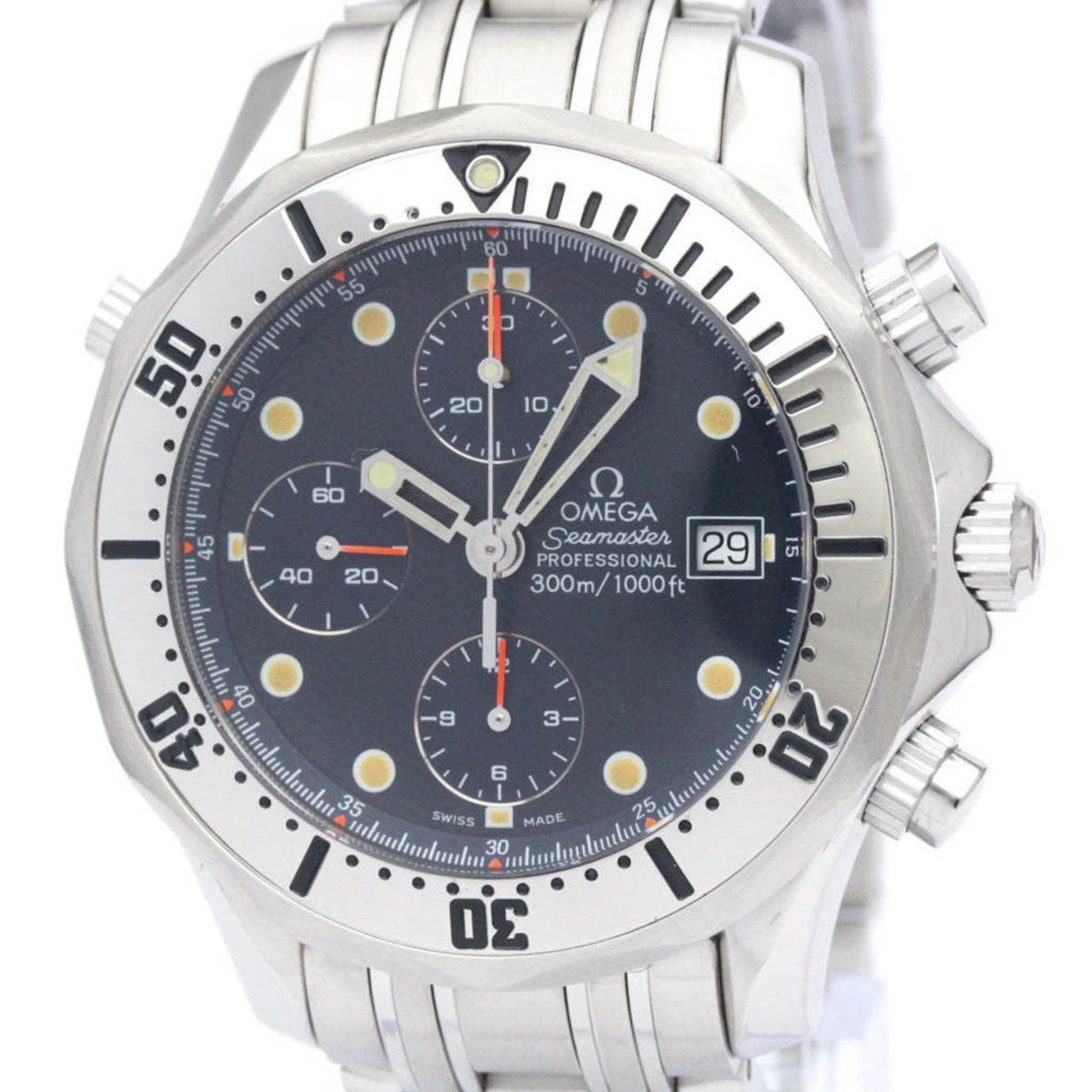 Omega Polished OMEGA Seamaster Professional 300M Chronograph Watch 2598 ...