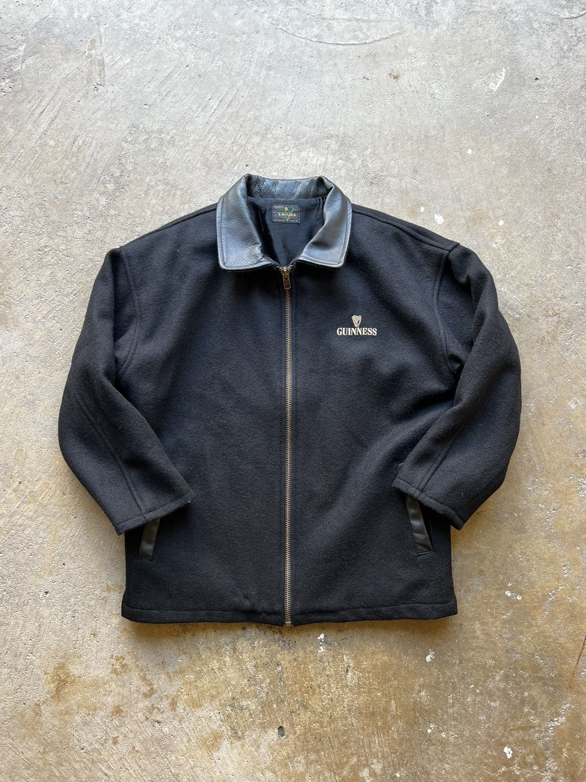 Vintage VINTAGE GUINNESS VARSITY WOOL JACKET | Grailed
