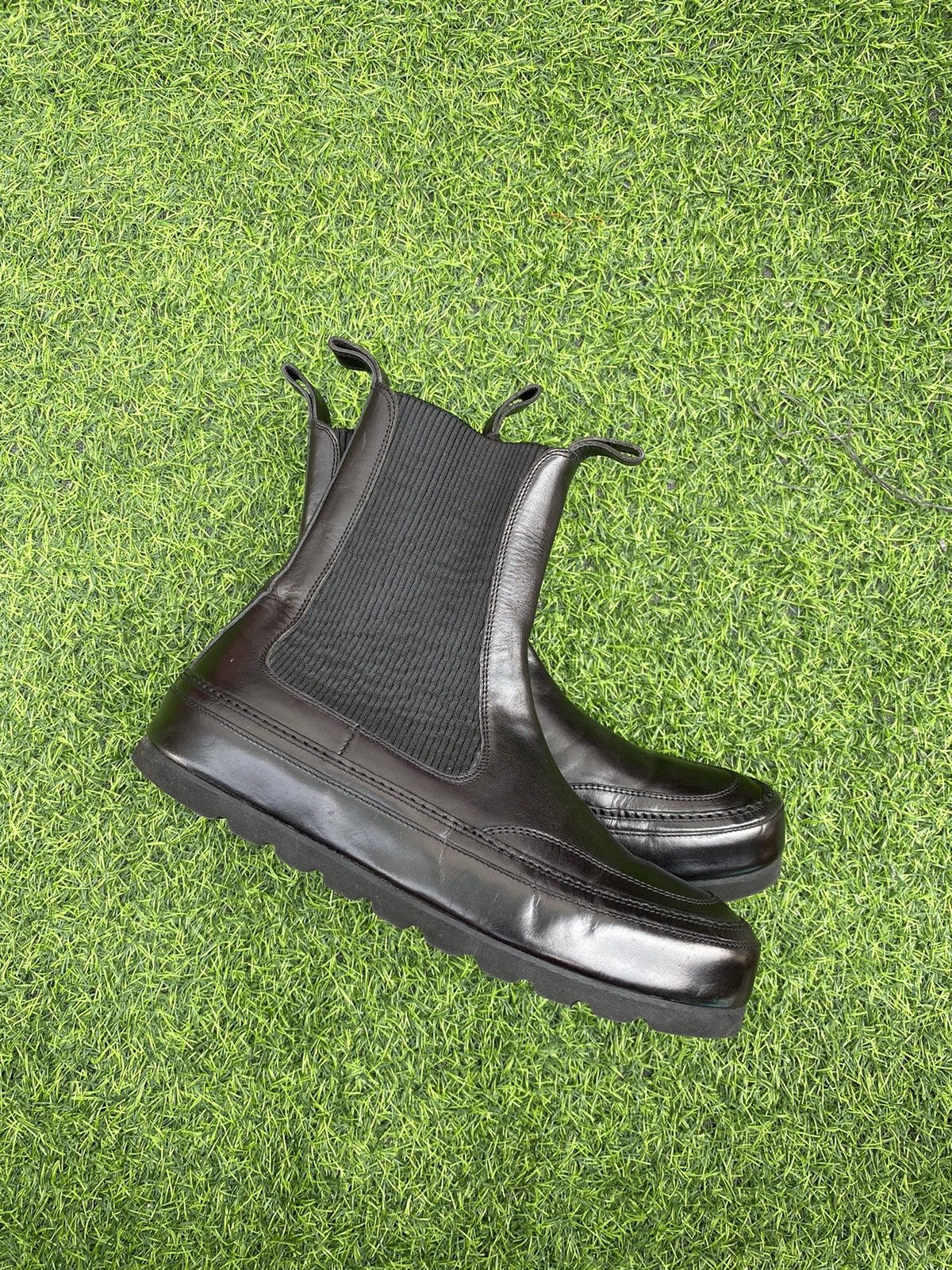 Ann Demeulemeester Vitello Chelsea Riding Boots | Grailed