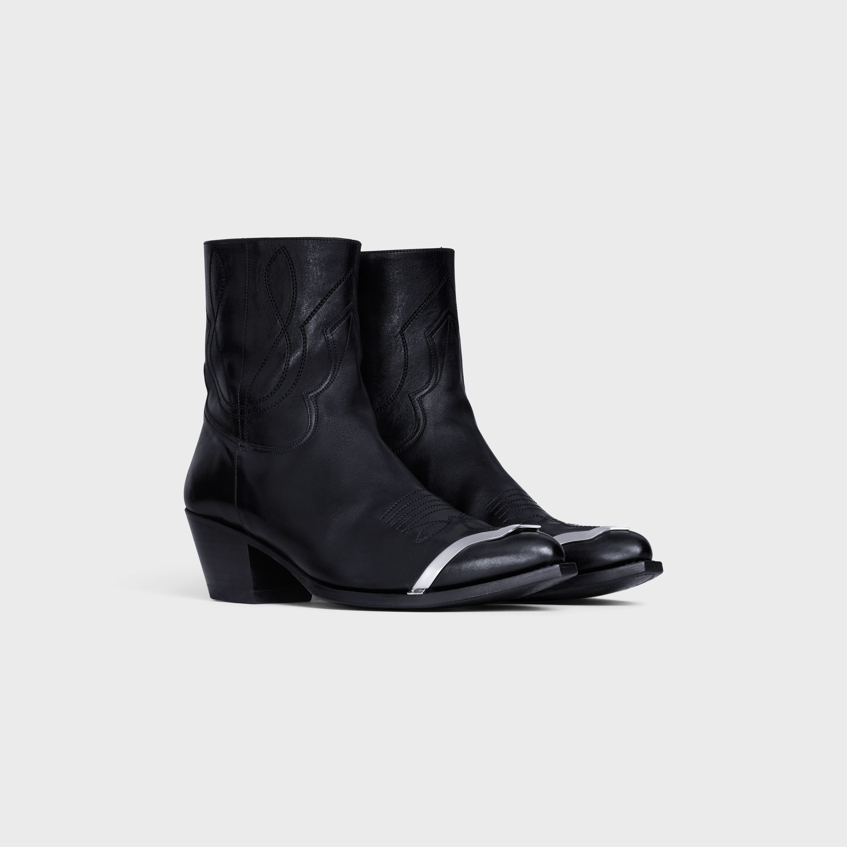 Celine BNIB Celine SS22 Metal Cap Toe Western Boots Cosmic Cruiser ...