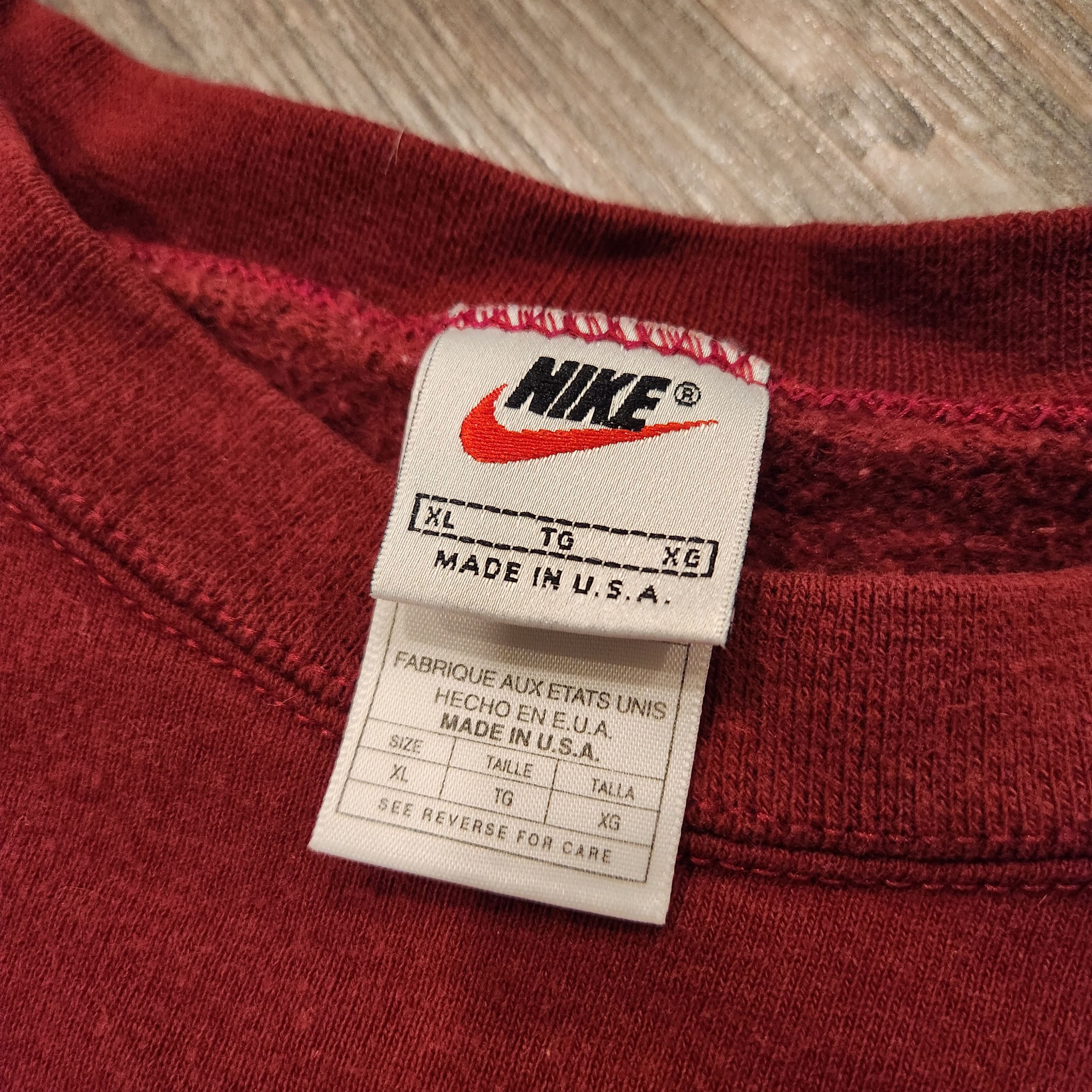 Nike Vintage 90s Nike Mini Swoosh Tonal Rare White Tag USA Made | Grailed