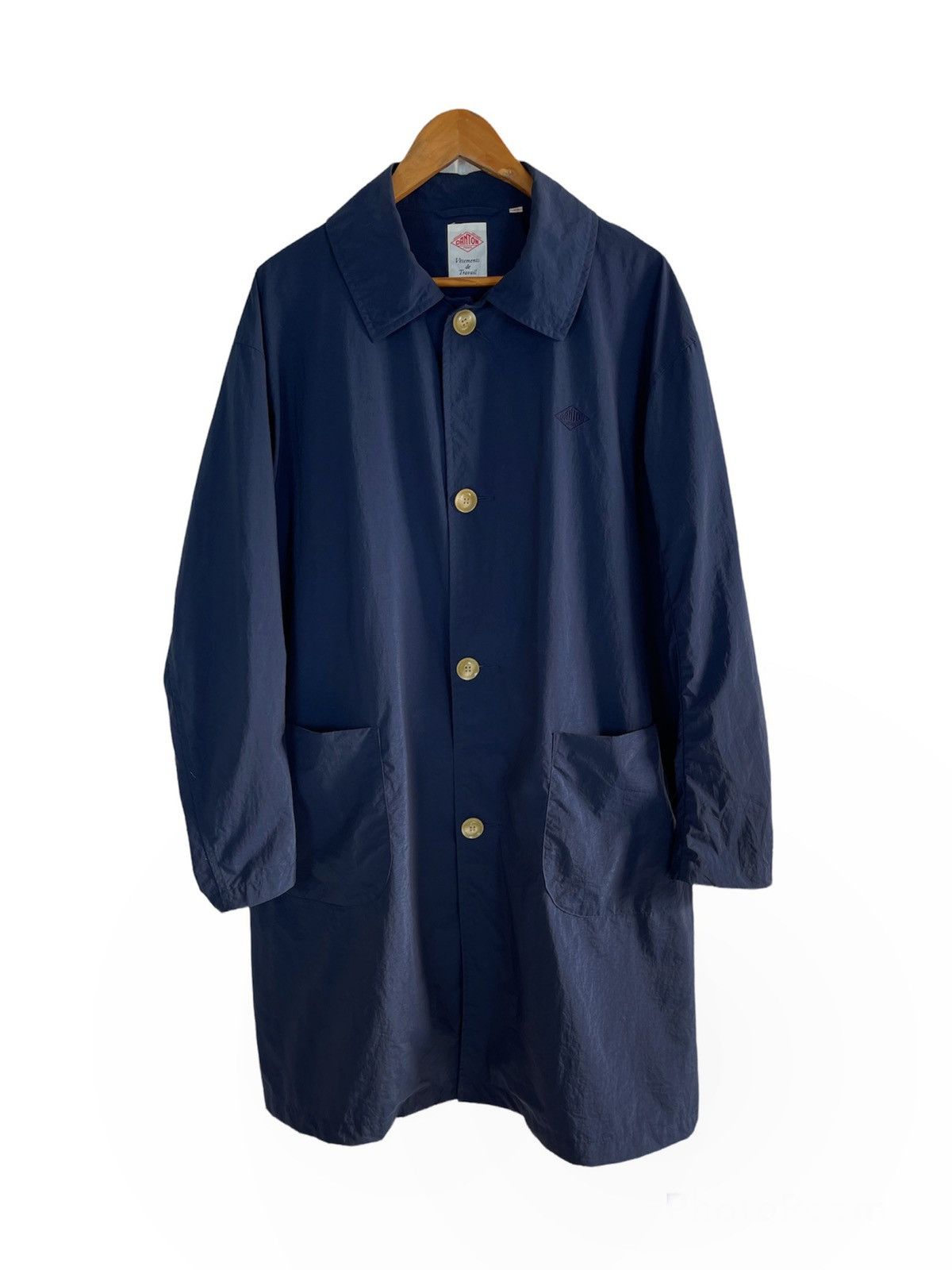 Danton × Vintage Vintage Danton France Trench Coat Nylon Thin Long ...