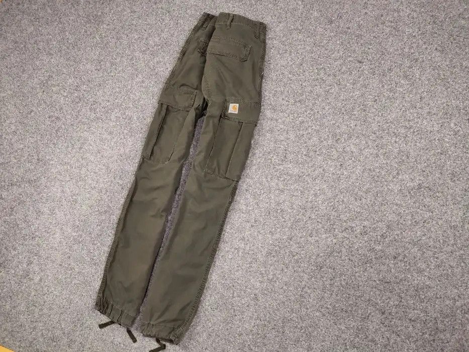 Carhartt × Streetwear × Vintage Vintage 90's Carhartt Ripstop Faded Olive Cargo Pants Travis ...
