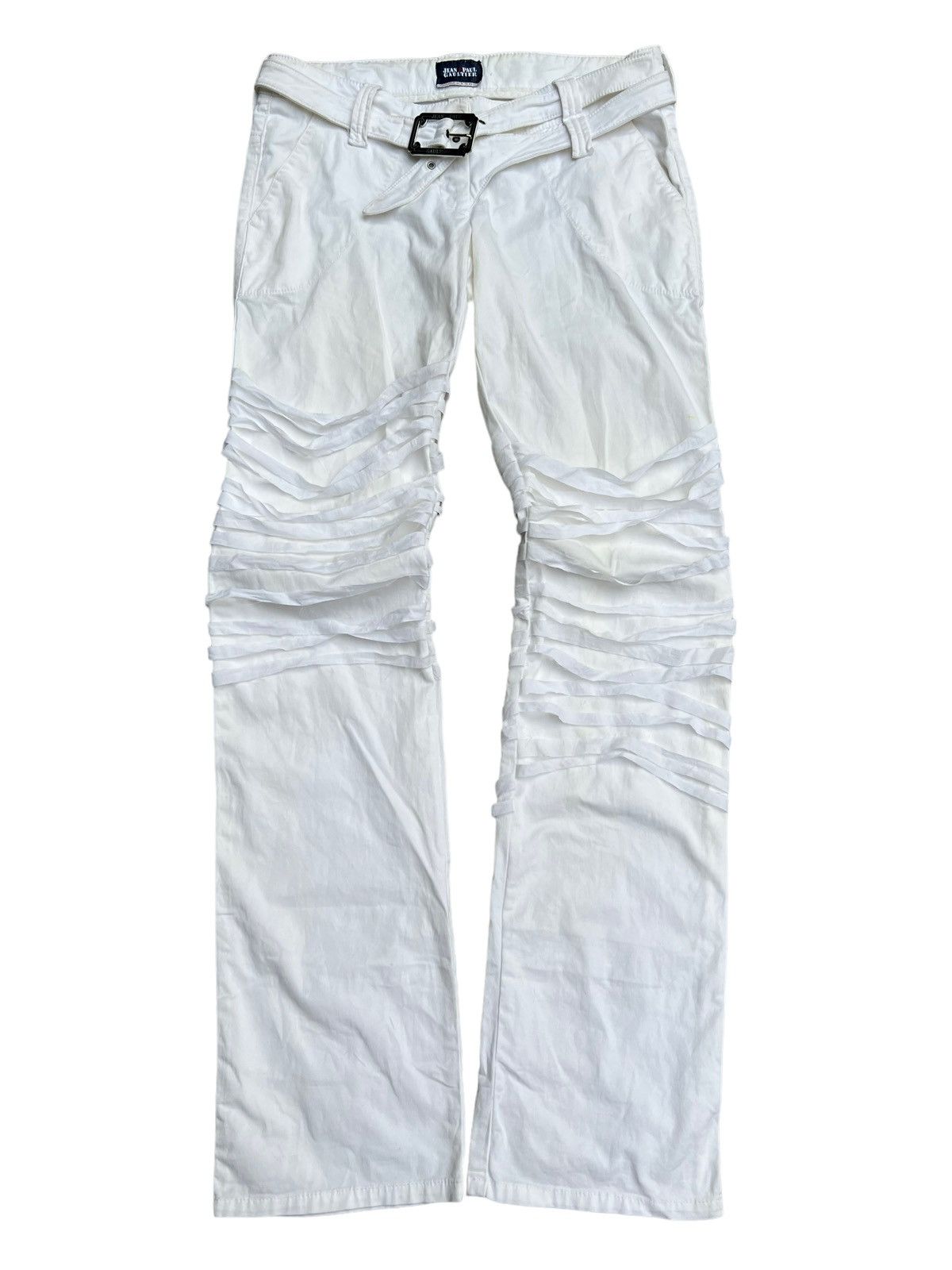 Jean Paul Gaultier Jean Paul Gaultier Mummy Pants Bondage Pants Cream ...