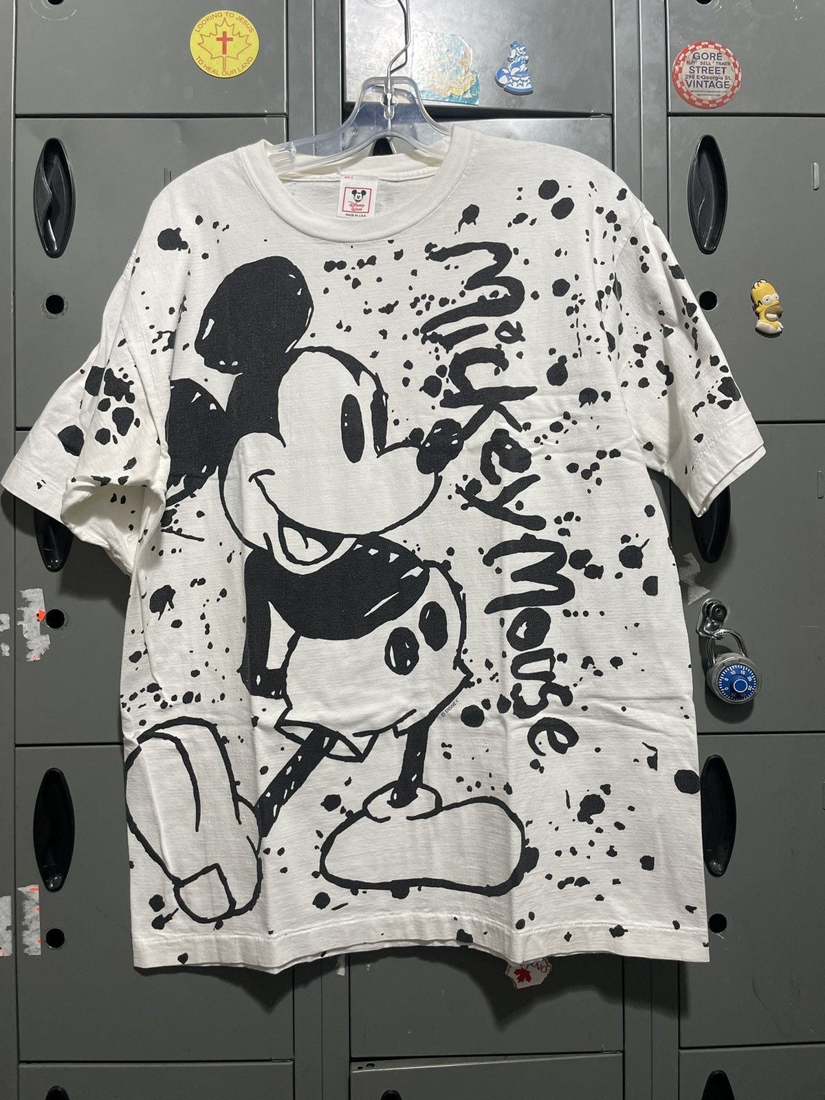 Vintage 90s Mickey Mouse vintage Disney AOP print paint splatter | Grailed