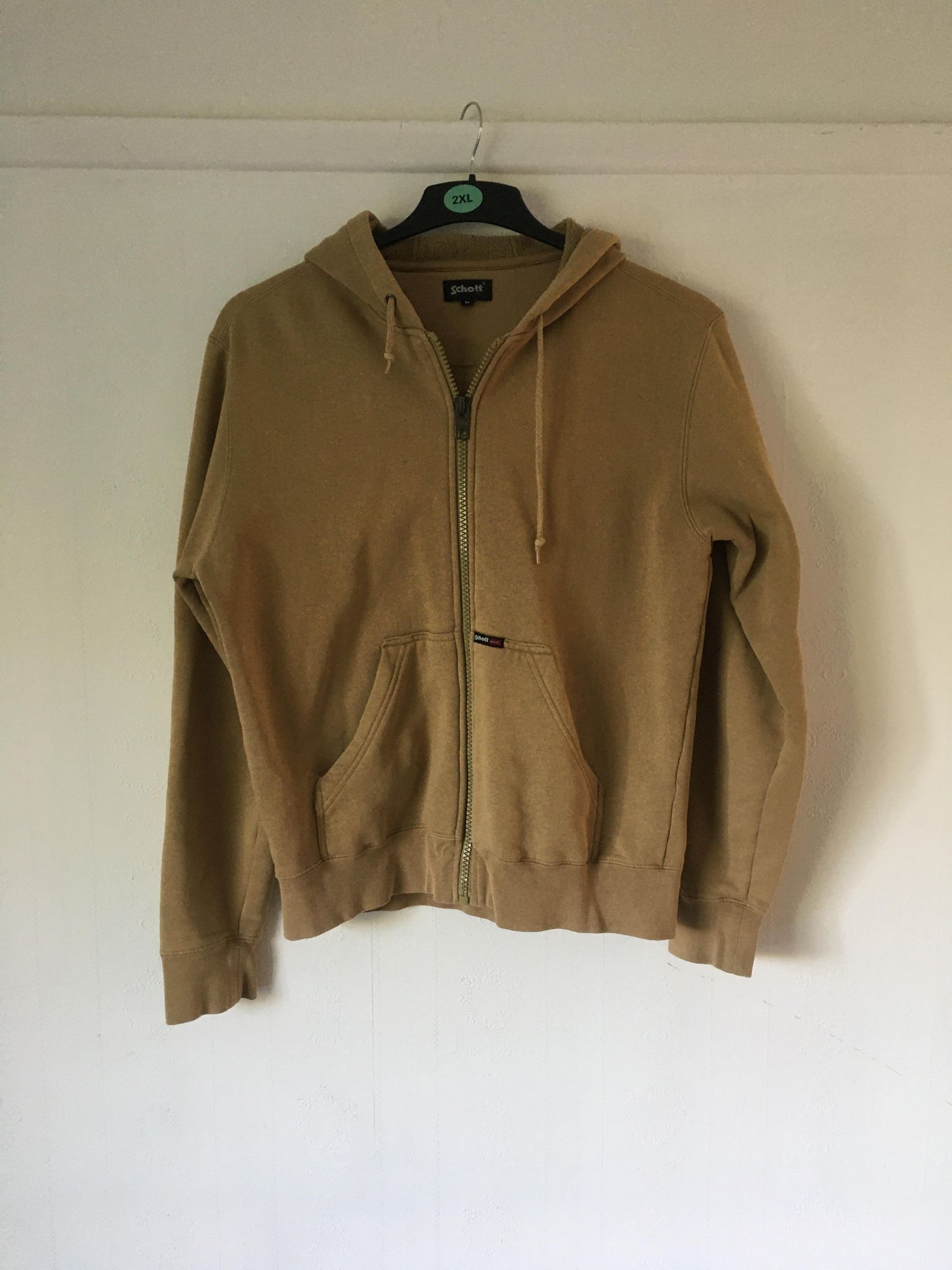 Schott Schott NYC Thick Fleece Lined Full Zip Hoodie/Jacket Medium ...