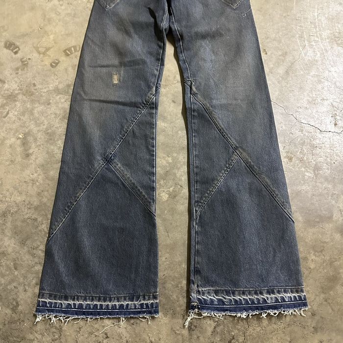 Rick Owens Rick Owens Slab Diamond Cut Flared Denim | Grailed