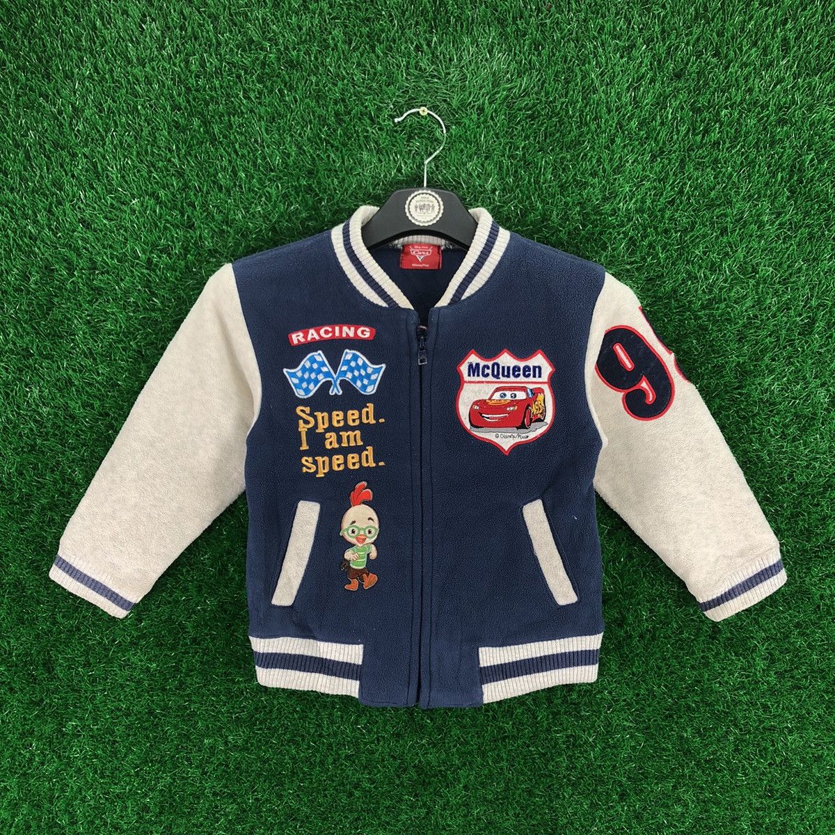 Cartoon Network × Disney × Kid Disney Pixar McQueen Embroidery Varsity ...
