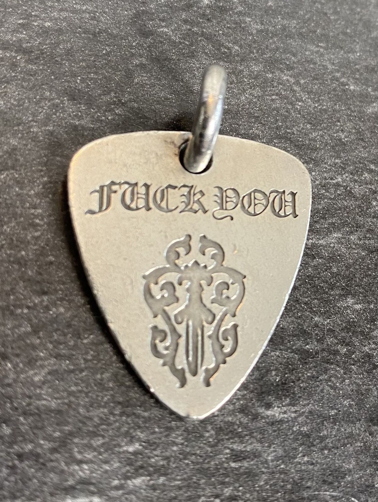 Chrome Hearts Vintage Chrome Hearts Guitar Pick Silver Pendant Top 2002 ...