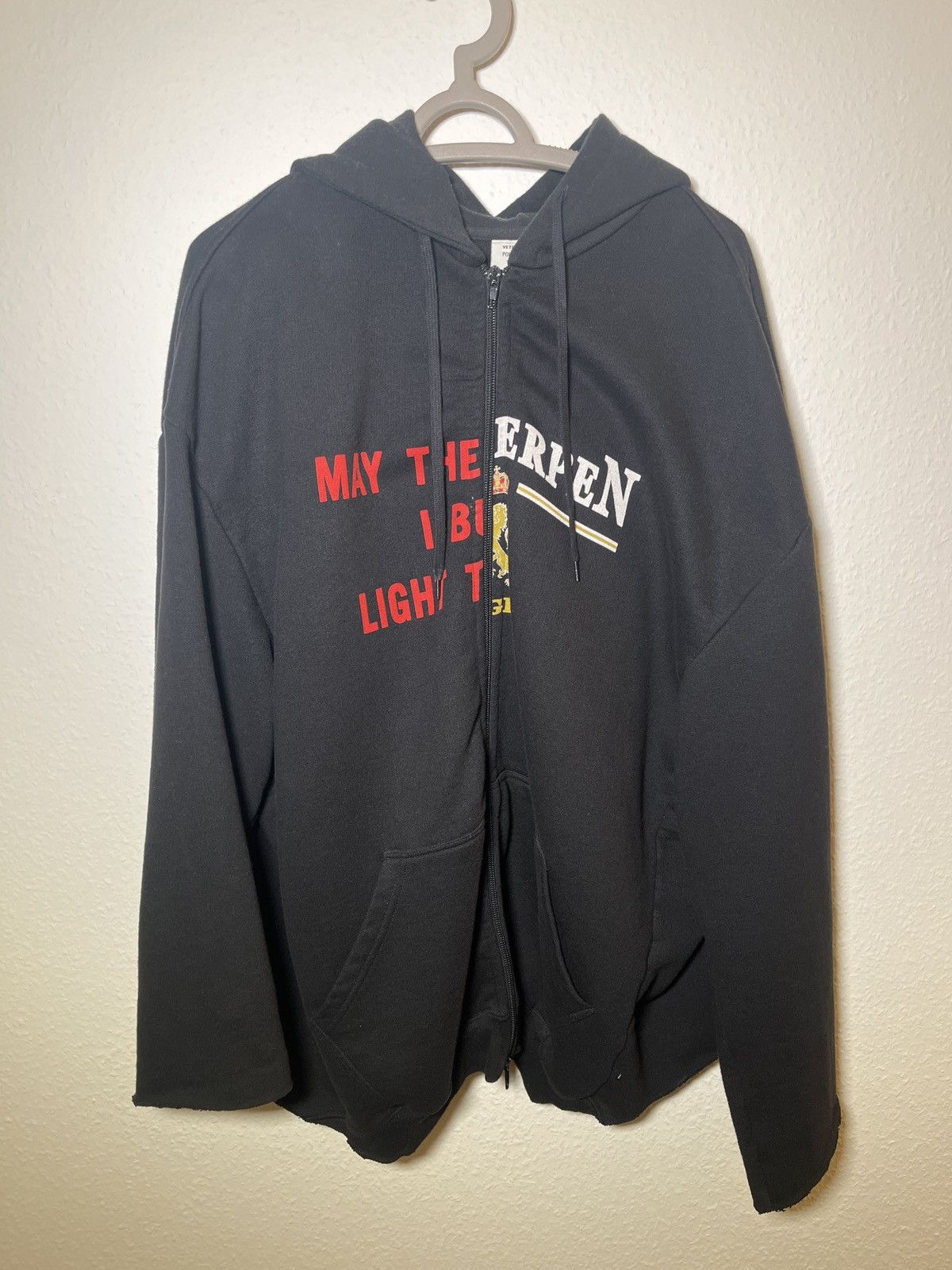 Vetements Vetements Zip Up Hoodie | Grailed