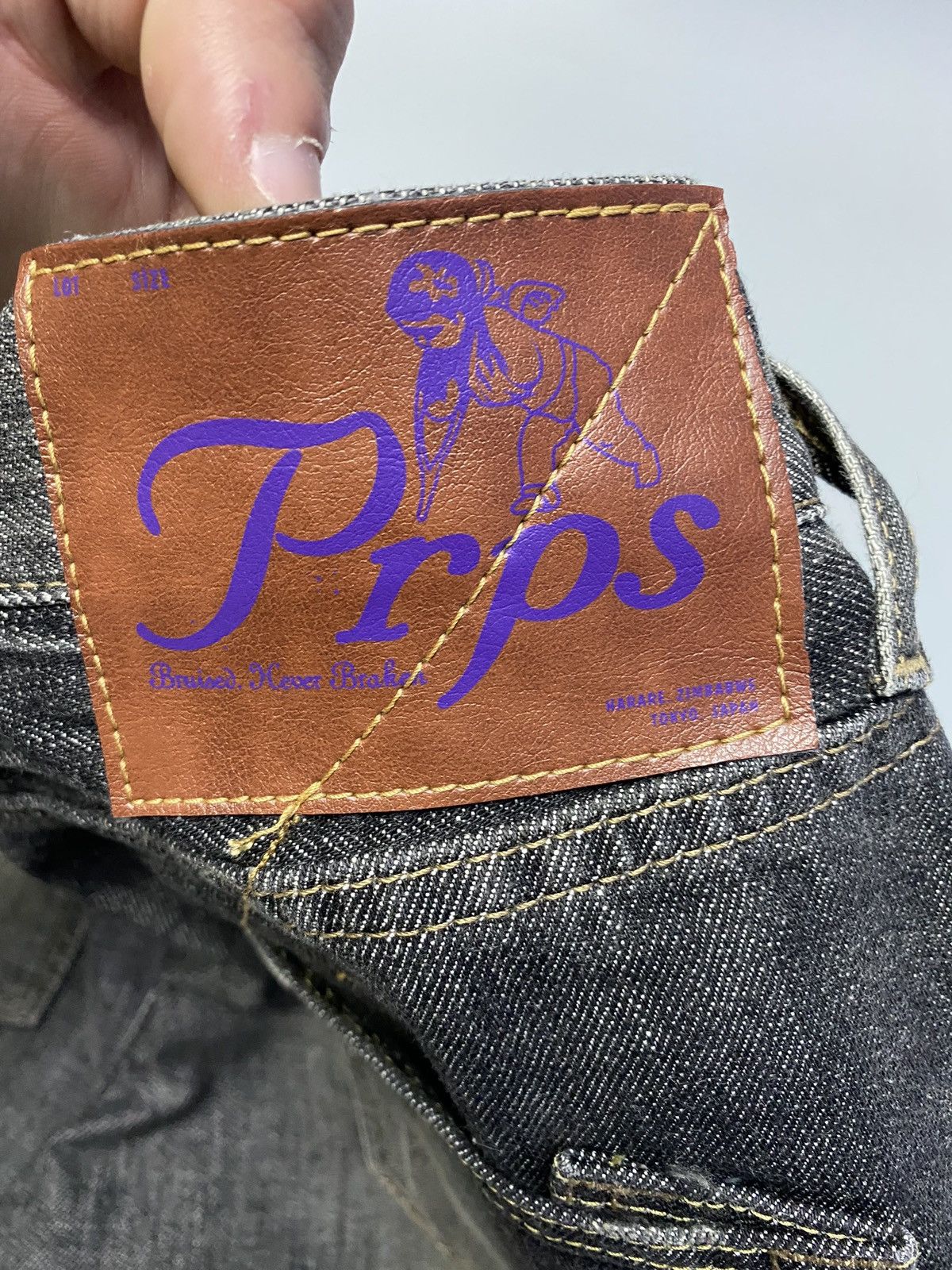 Prps NWT PRPS Distressed Dark Denim Jeans | Grailed