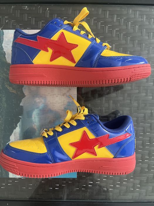 Bape Bape x DC Comics Bape Sta Low ‘Superman’ | Grailed