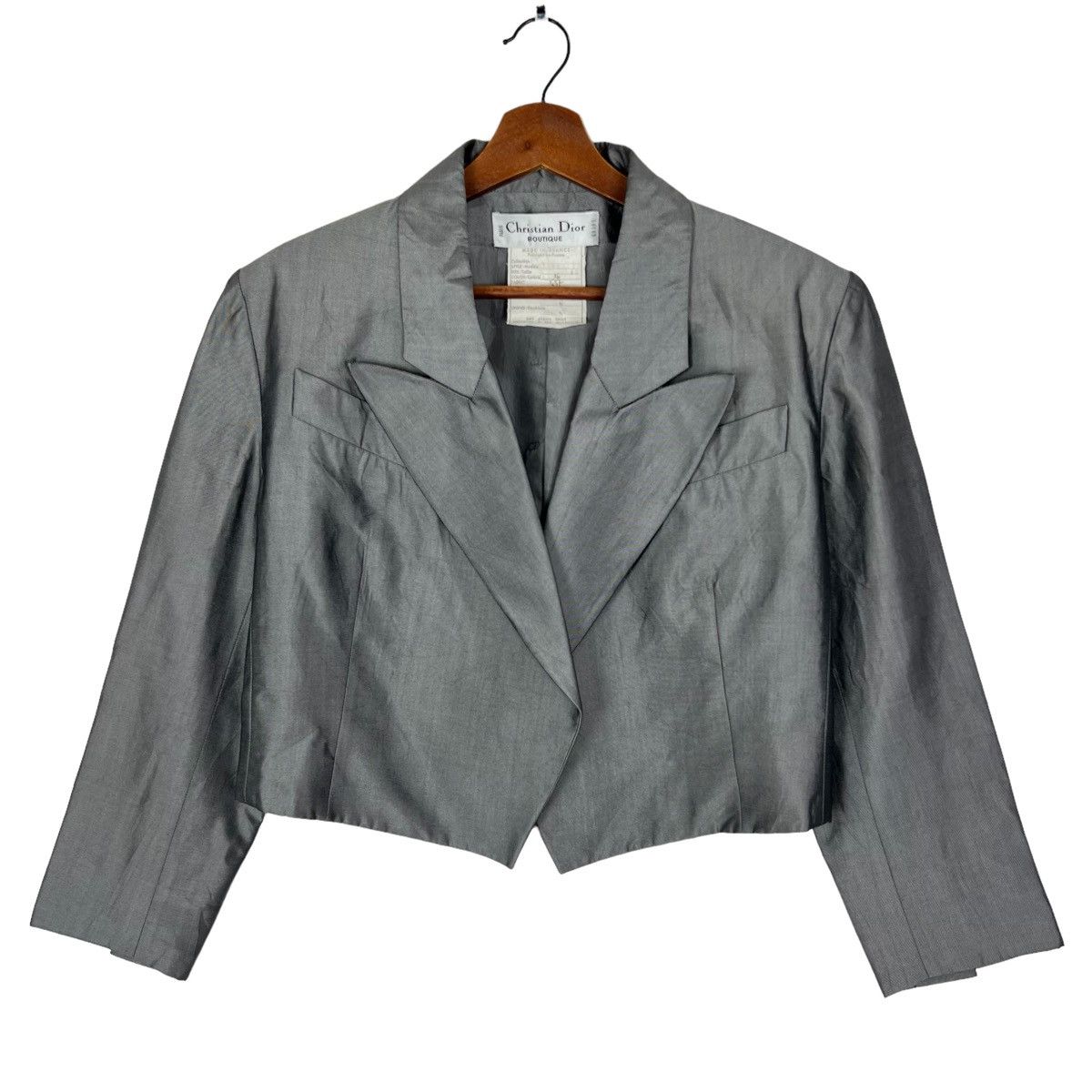 Dior Vintage Christian Dior Silver Bolero Jacket | Grailed