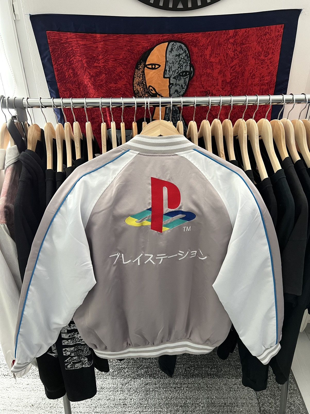 Vintage Vintage Playstation Silk Bomber Jacket Rare Embroidered M | Grailed