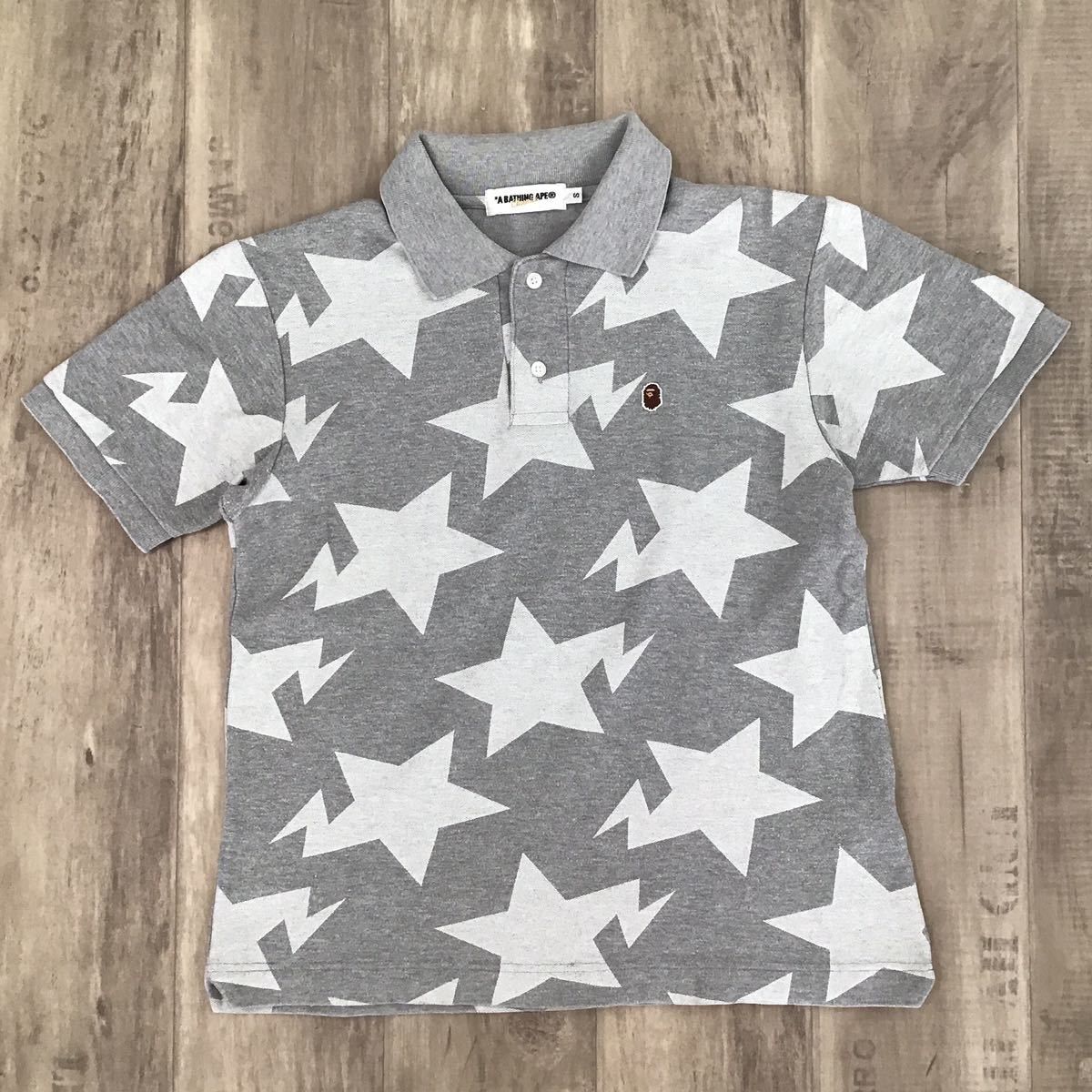Bape BAPE STAR polo shirt gray BAPE STA | Grailed