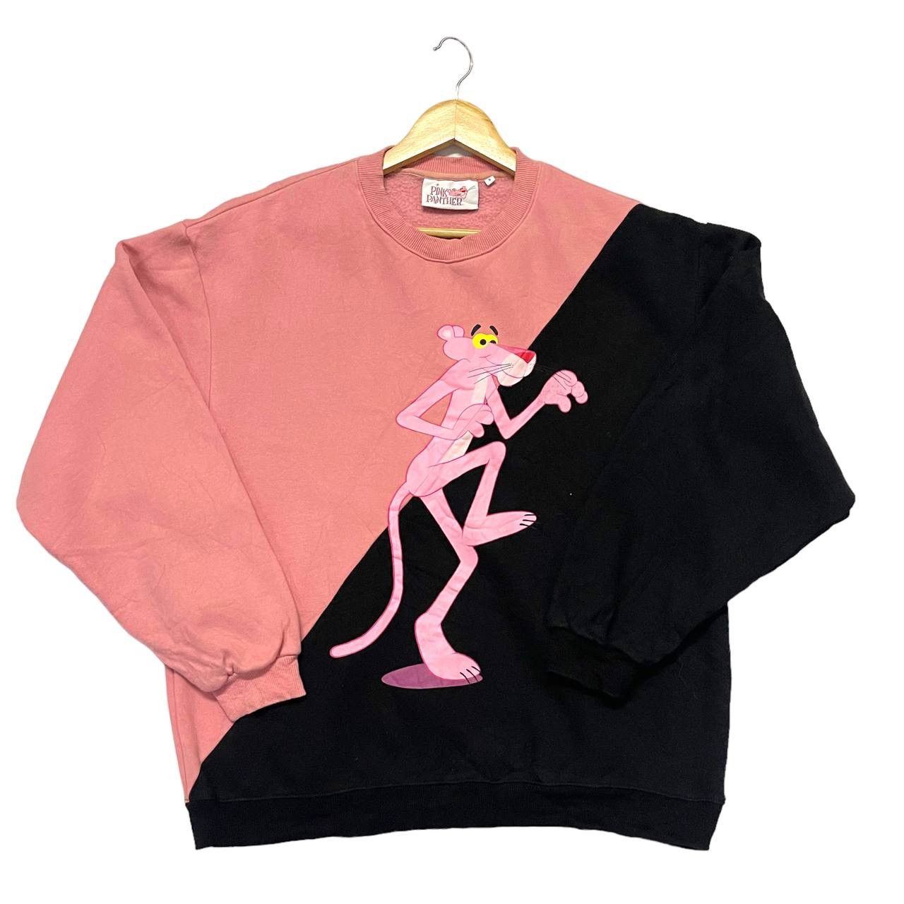 Vintage Cartoon Network Pink Panther Character Two Color Sweatshirt ...