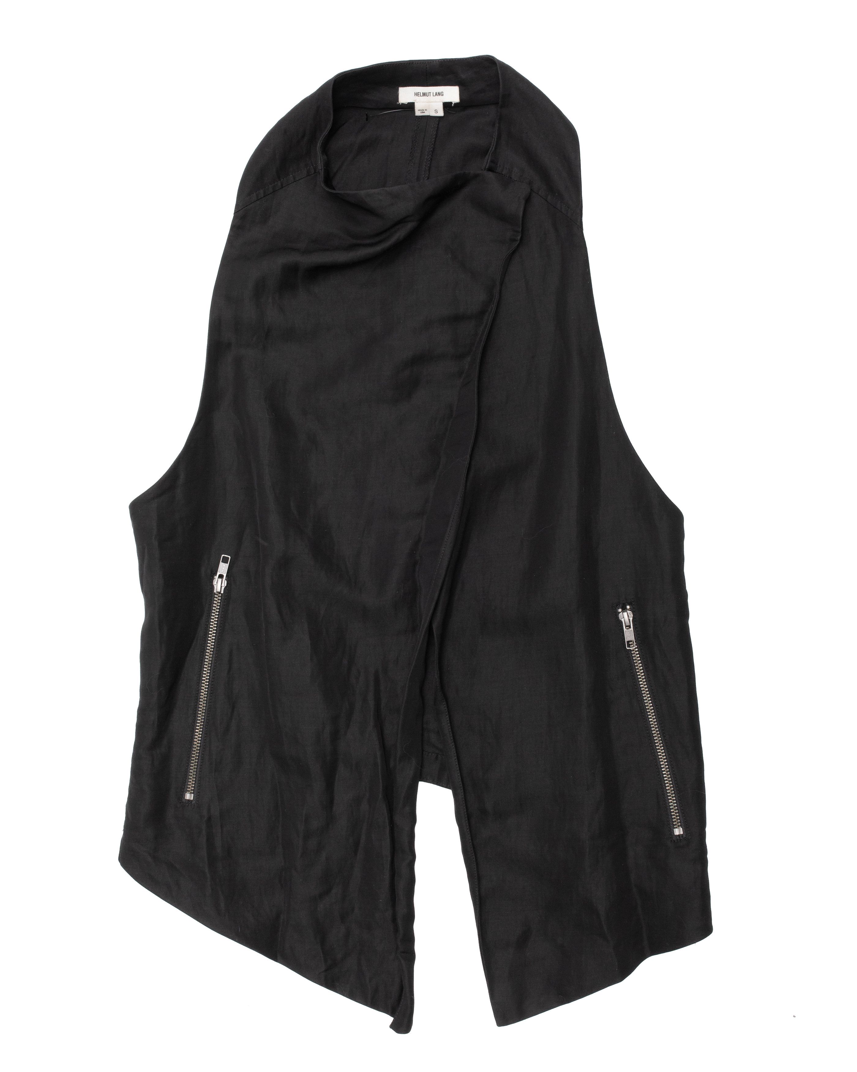 Helmut Lang HELMUT LANG Satin Asymmetric Vest | Grailed