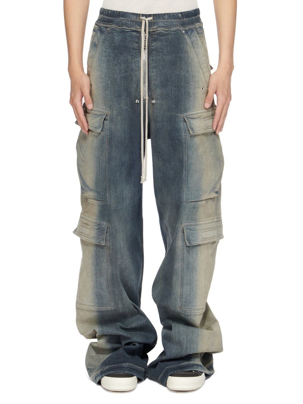 Rick Owens × Rick Owens Drkshdw Blue Double Jumbo Belas Denim Cargo ...