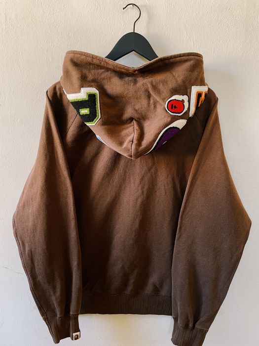 Bape Vintage Bape A Bathing Ape Sta Logo Patch Full Zip Hoodie | Grailed