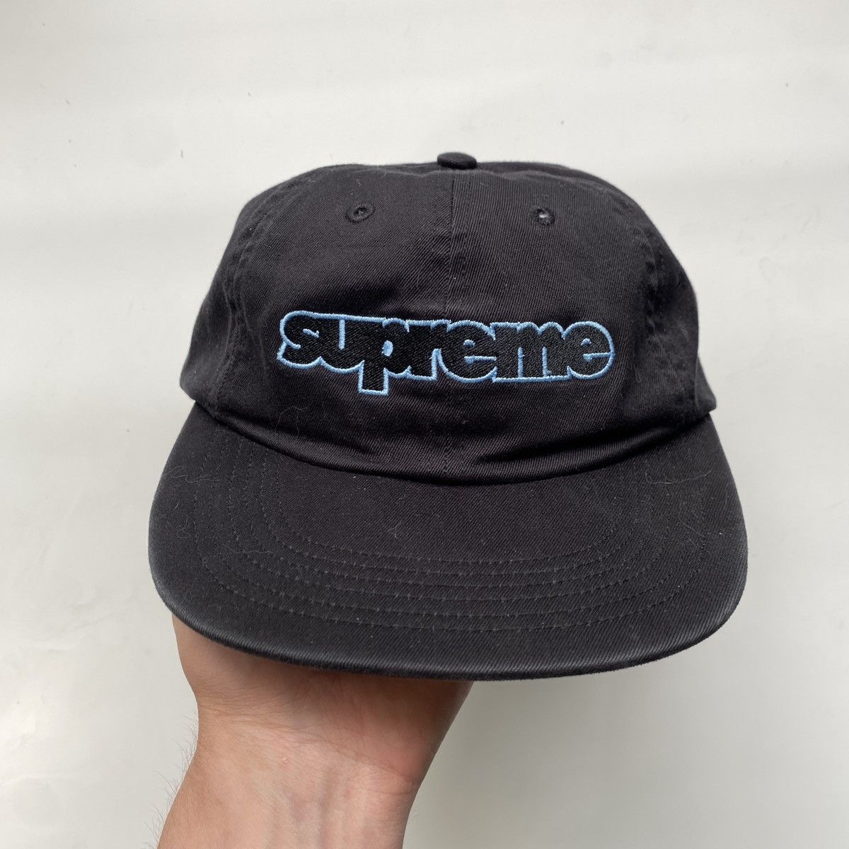 Supreme Supreme 6 Panel Connect Logo Strap Back Hat | Grailed