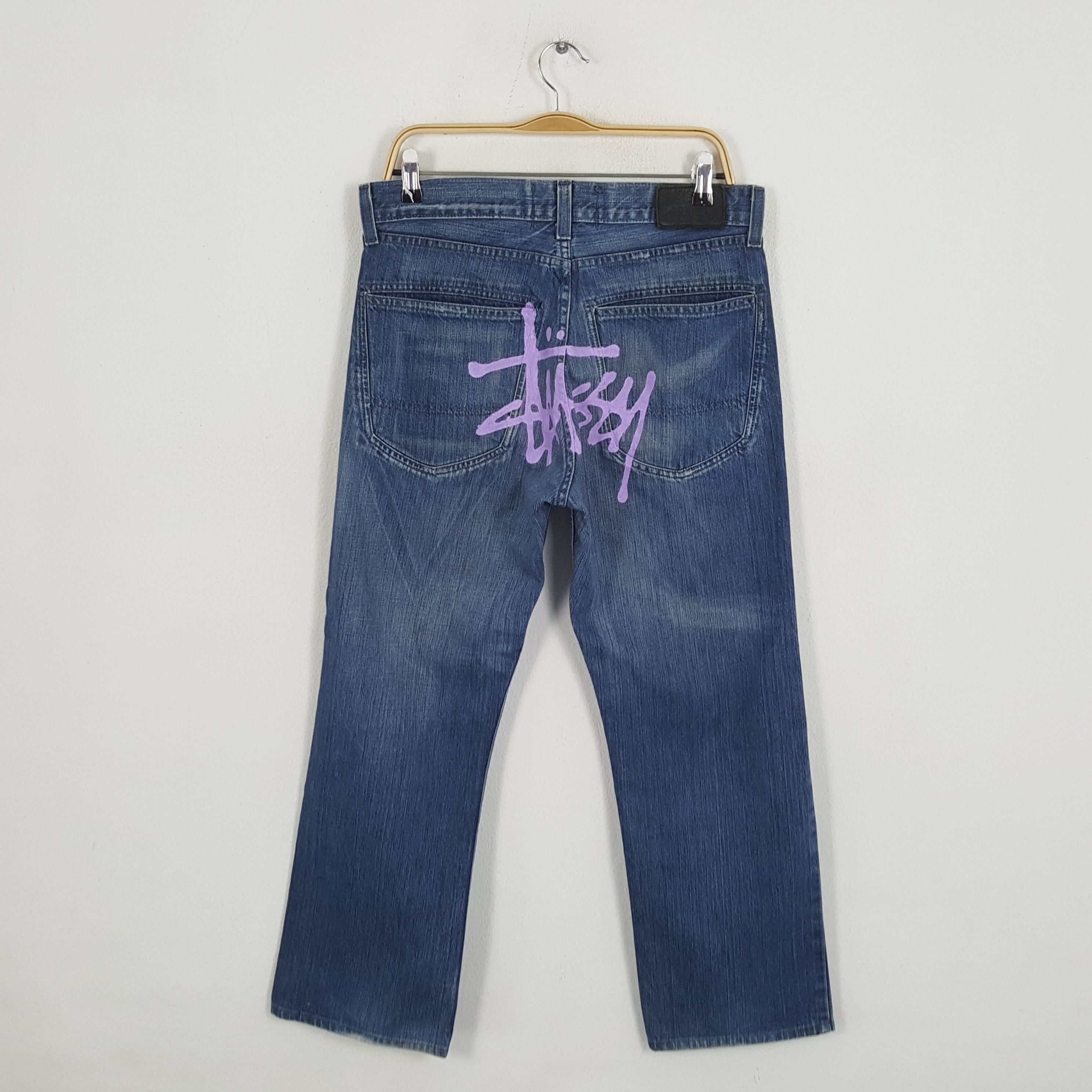 Vintage Vintage STUSSY Streetwear Skateboard Logo Style Jeans | Grailed