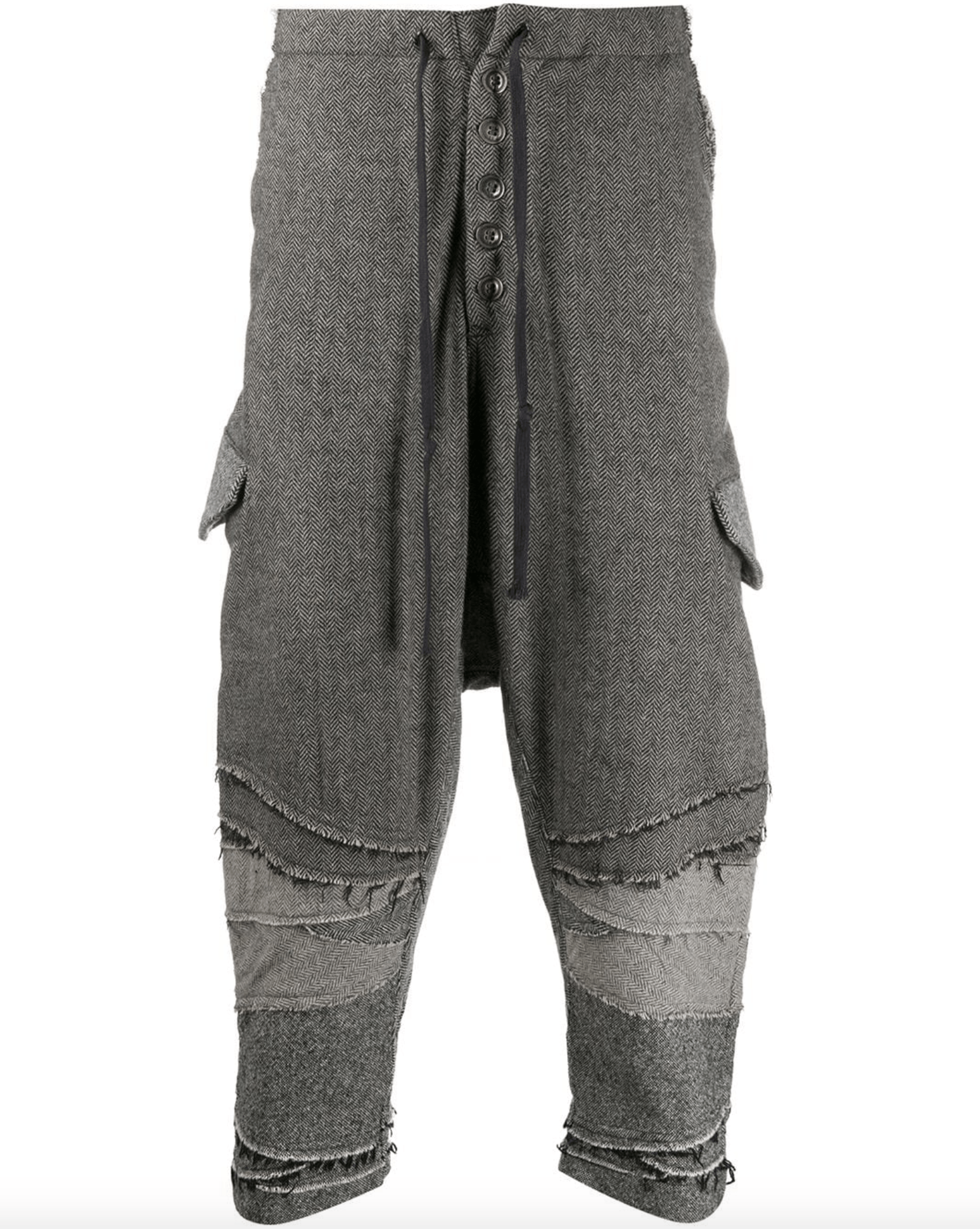 Greg Lauren GREG LAUREN MIX HERRINGBONE ARTIST CARGO DROP PANTS | Grailed
