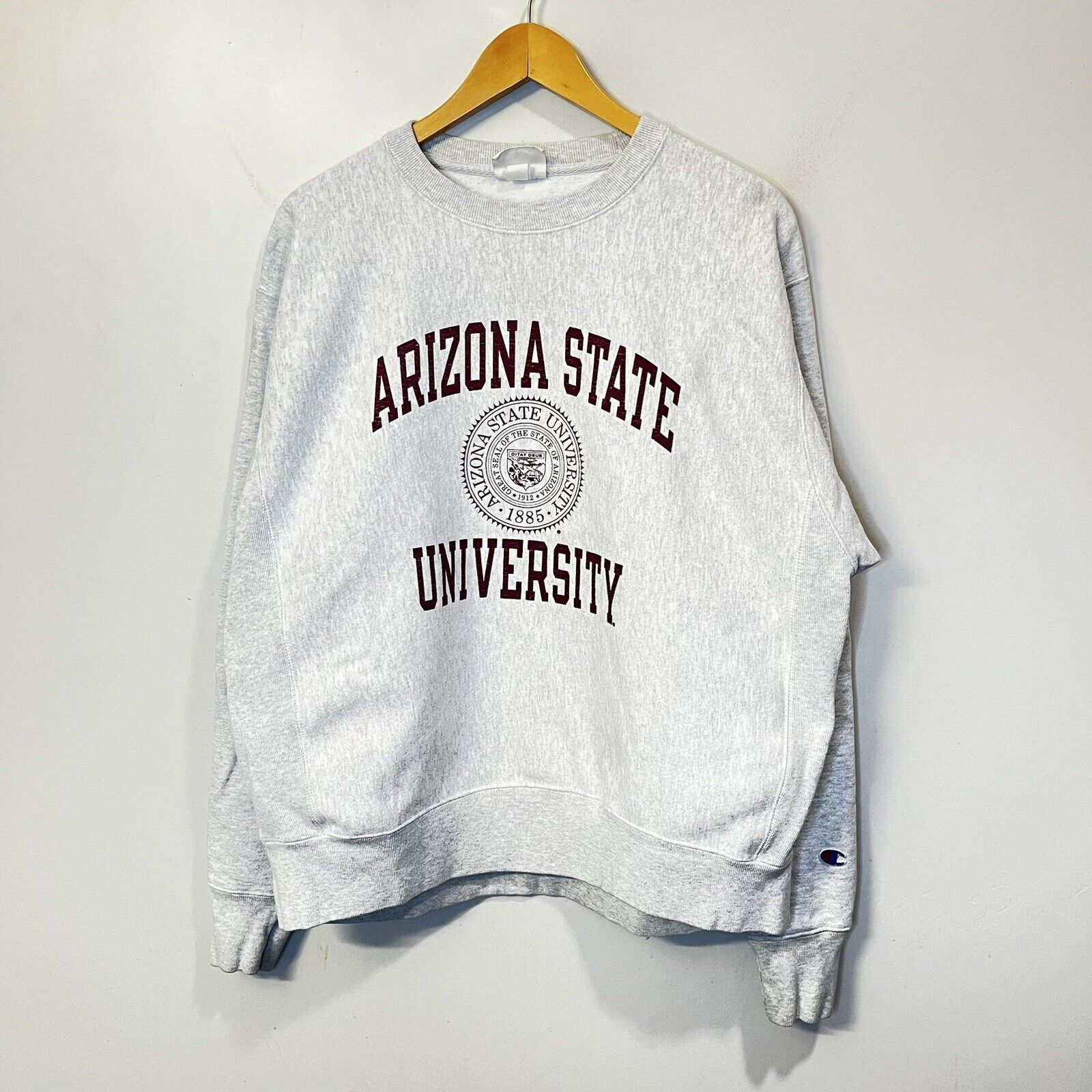 Vintage champion ASU Arizona State Reverse Weave Crewneck Sweater | Grailed